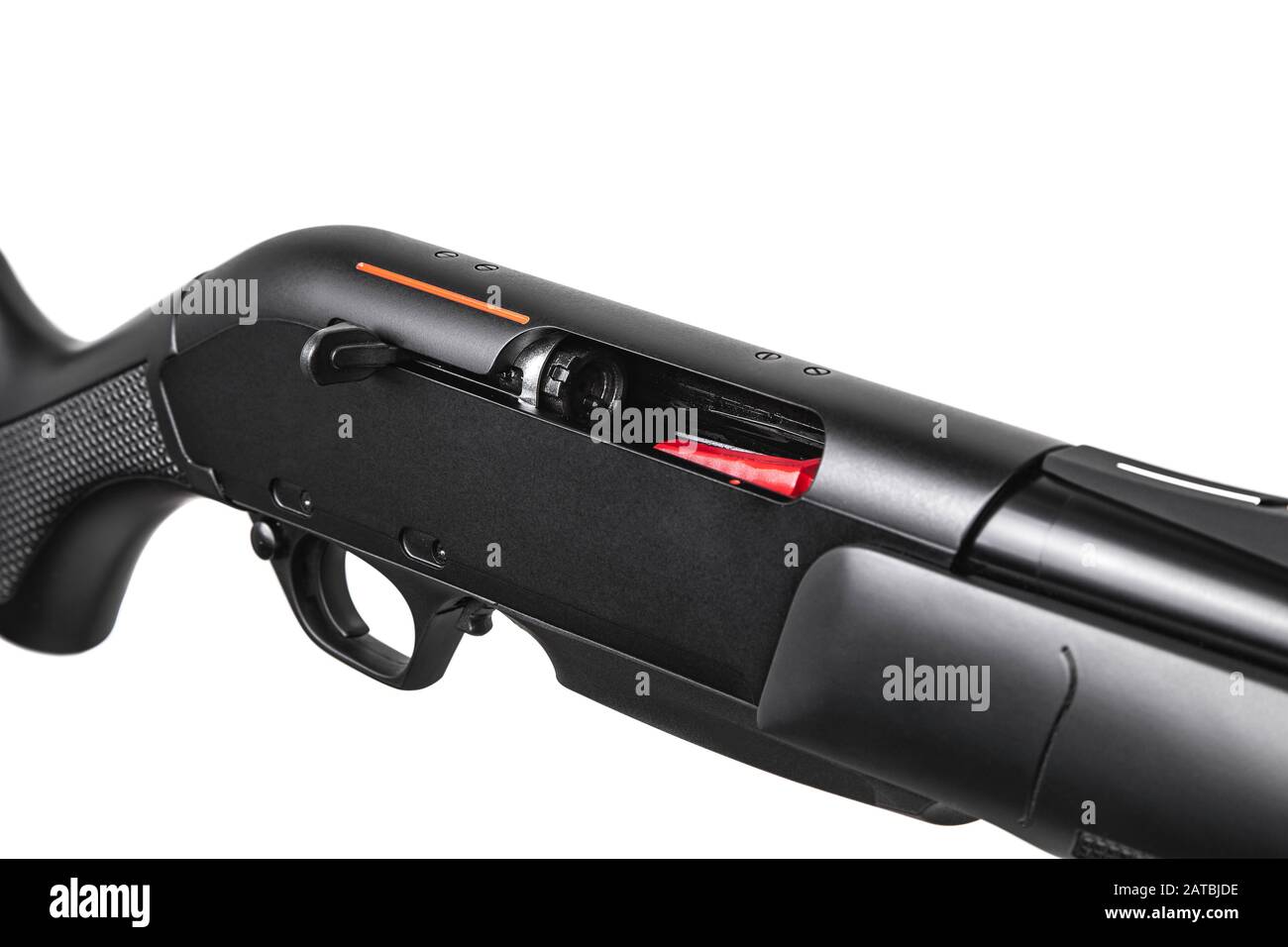 modern semi-automatic hunting rifle isolated on white background Stock ...