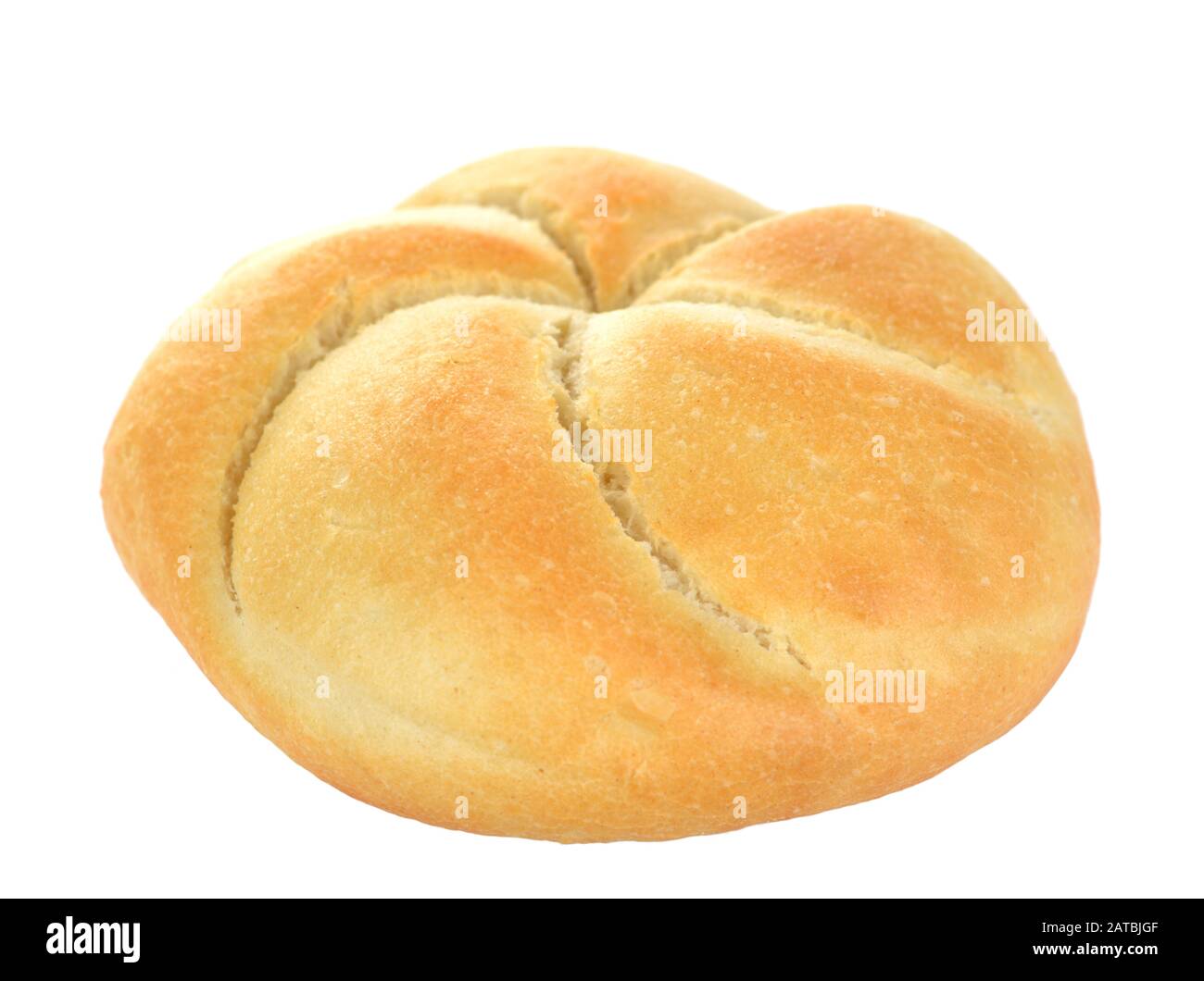 A round bread isolated on white background Stock Photo - Alamy