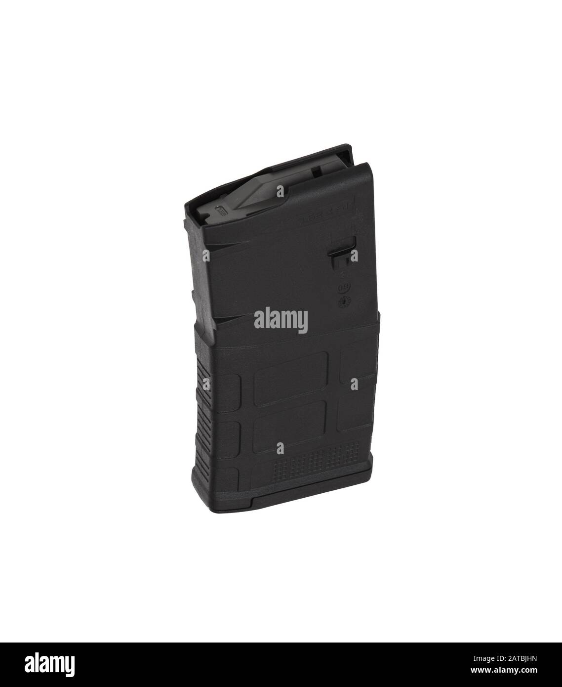 Assault rifle magazine isolated on white background Stock Photo - Alamy