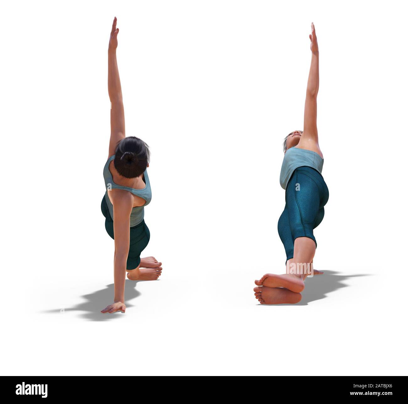 Front back side full body Cut Out Stock Images & Pictures - Alamy