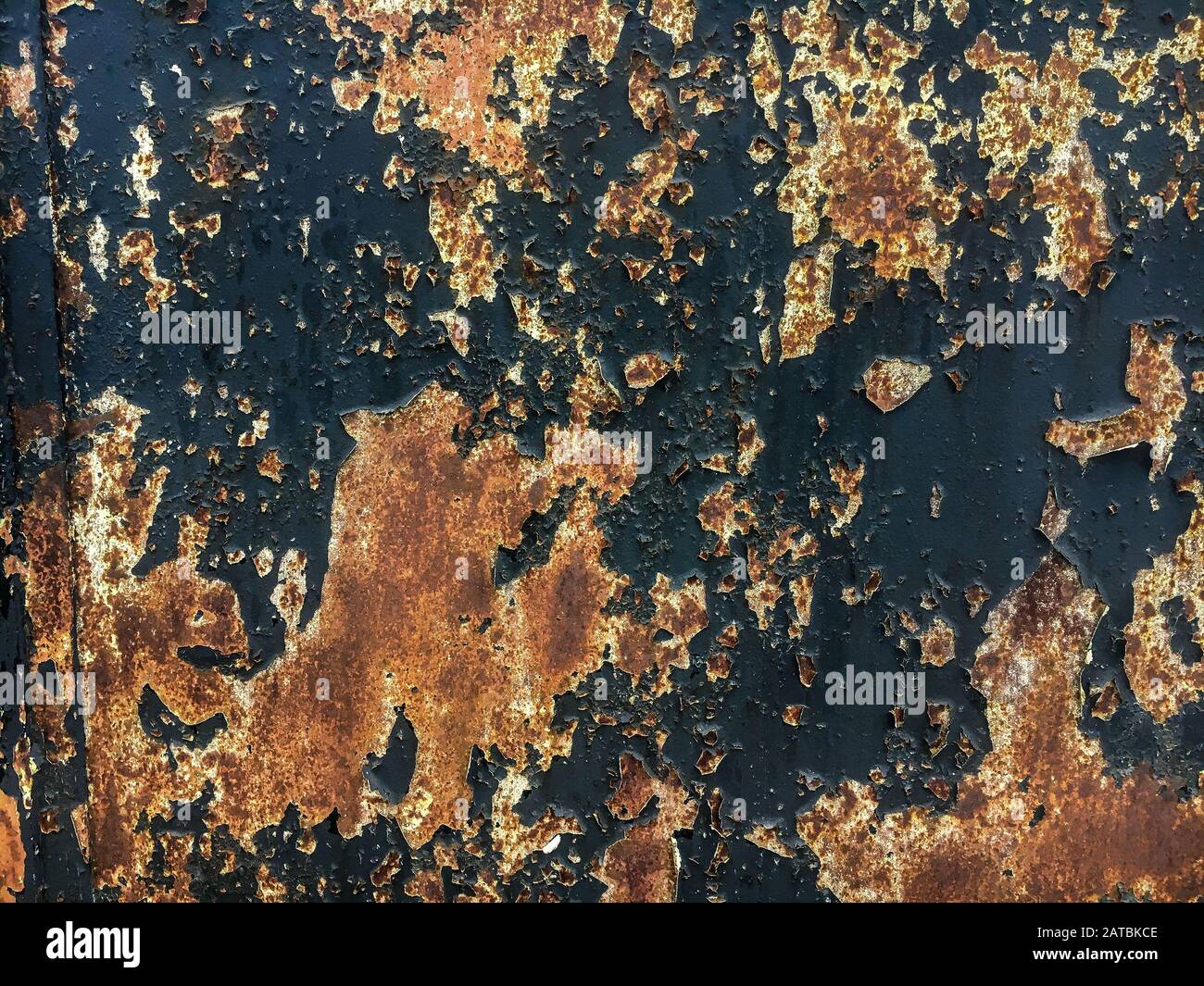 Metal rusty texture with cracked and shabby black paint. Vintage ...