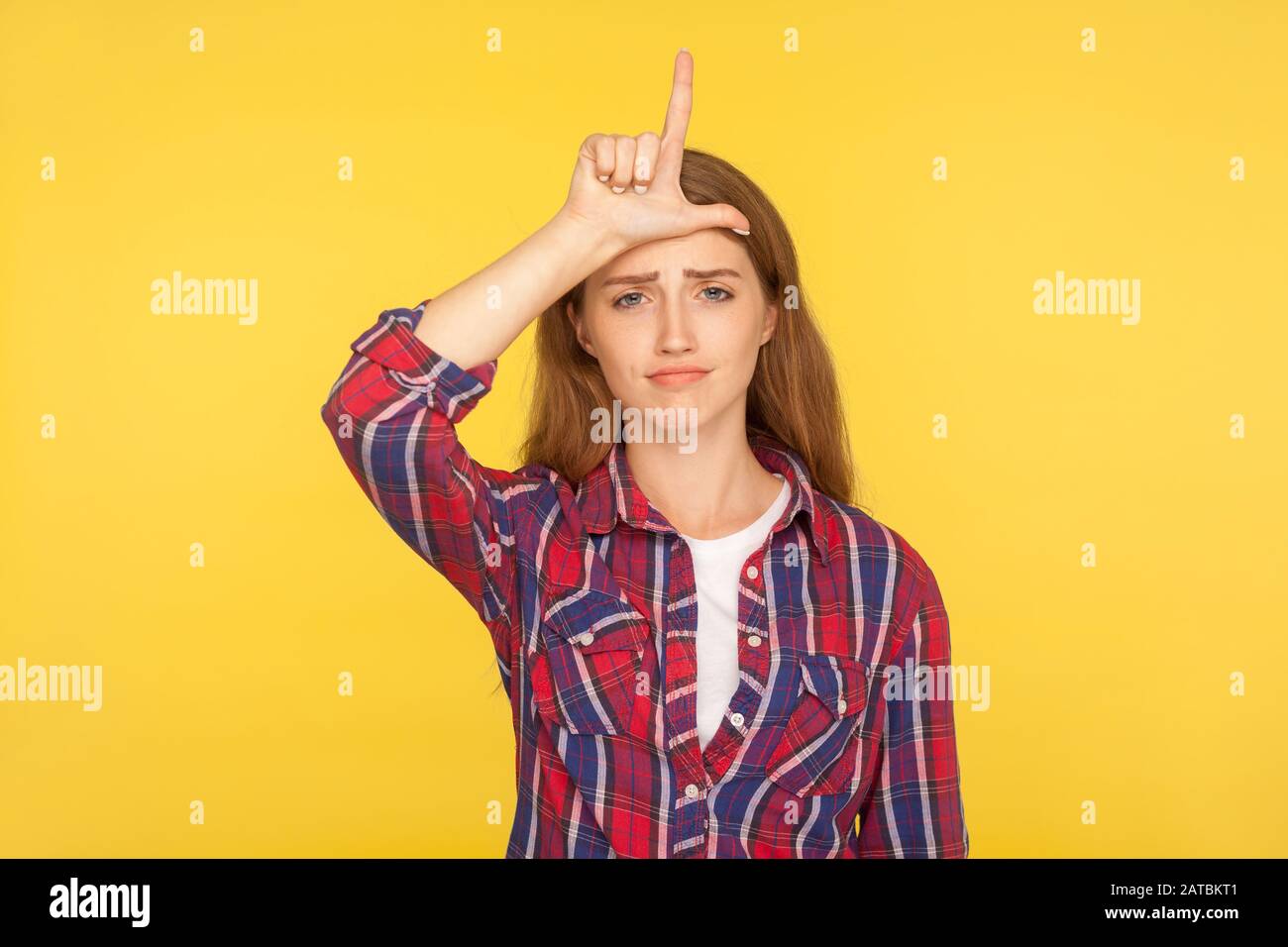 L loser sign hi-res stock photography and images - Alamy