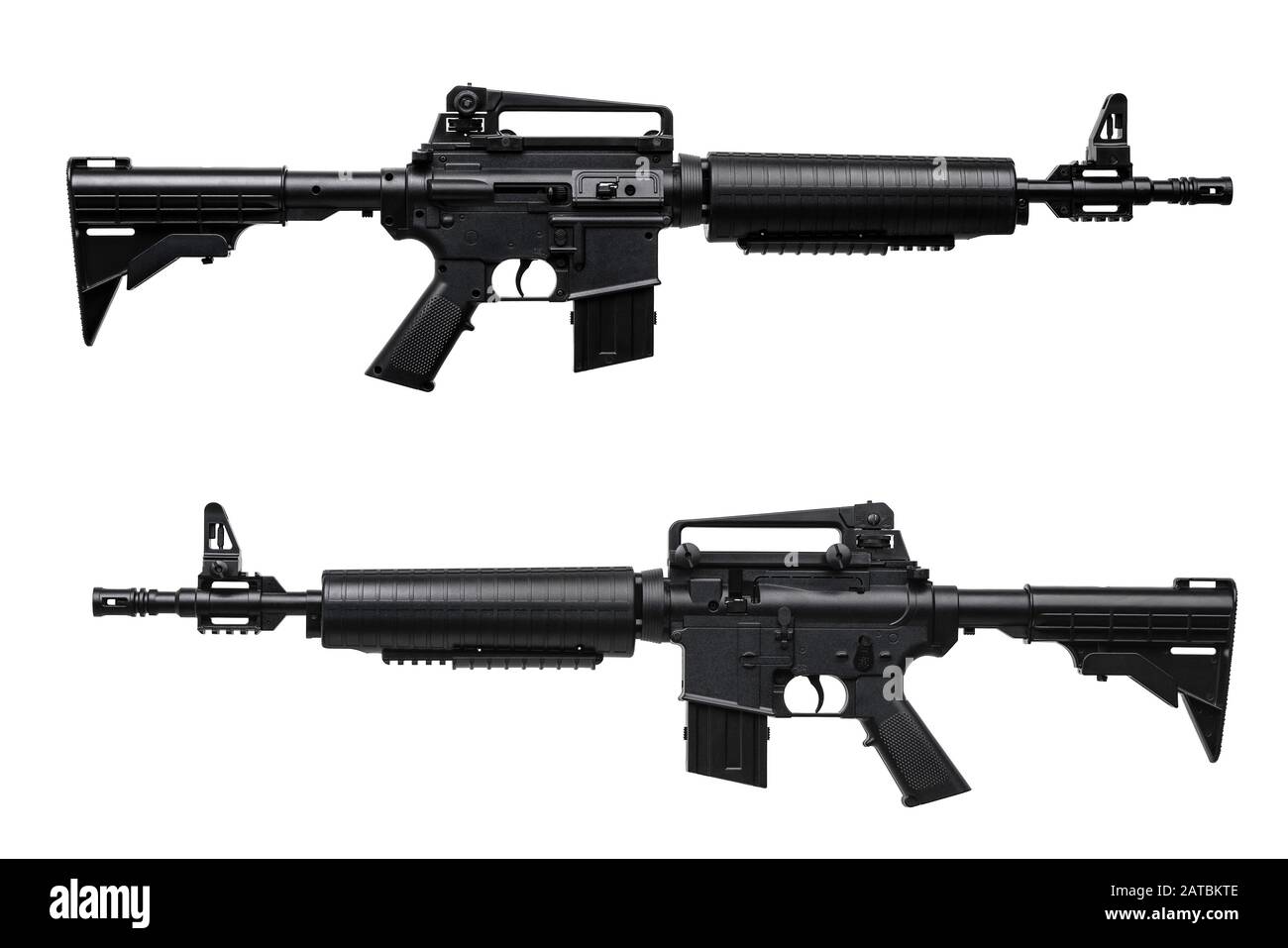 pneumatic rifle isolated on white background Stock Photo - Alamy