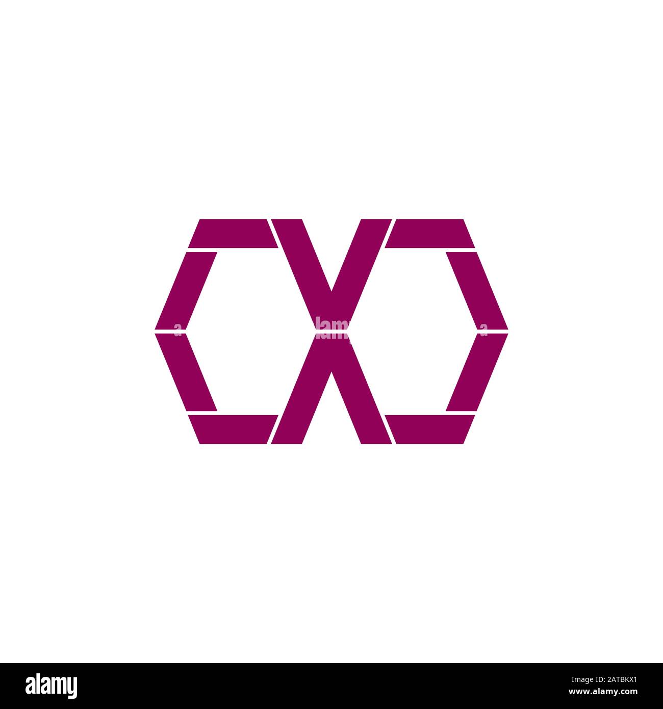 letter cx simple geometric line logo vector Stock Vector Image & Art ...