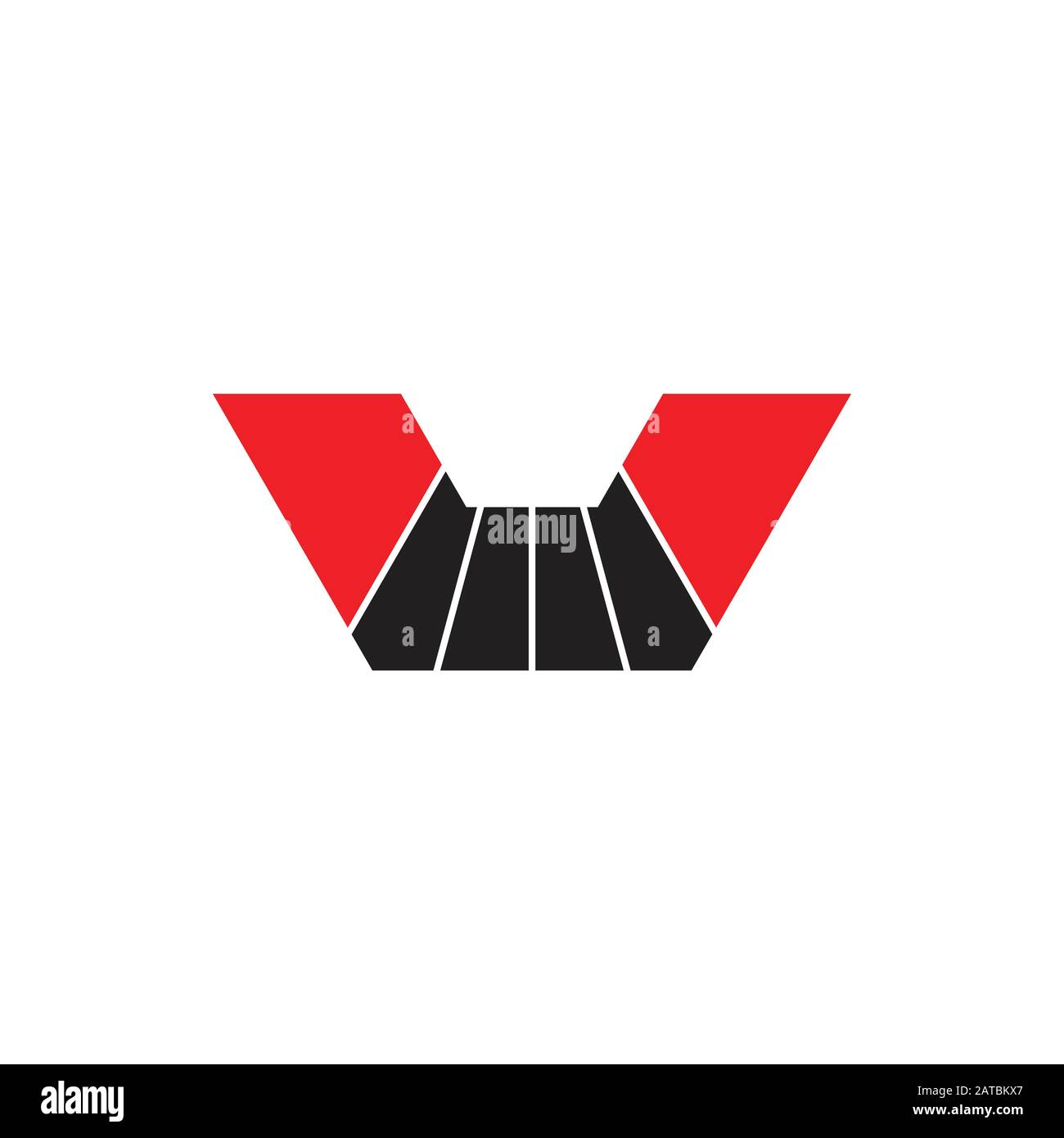 letter v simple stripes geometric logo vector Stock Vector Image & Art ...