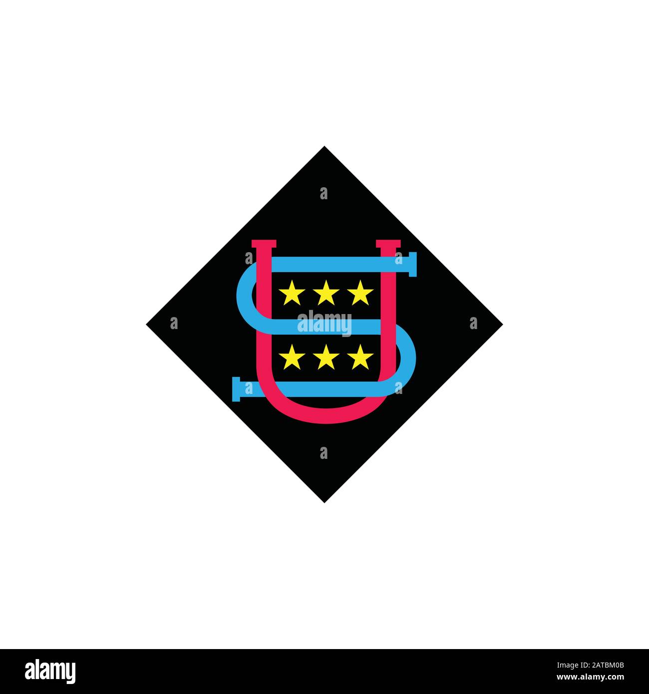 letter su stars linked logo vector Stock Vector Image & Art - Alamy