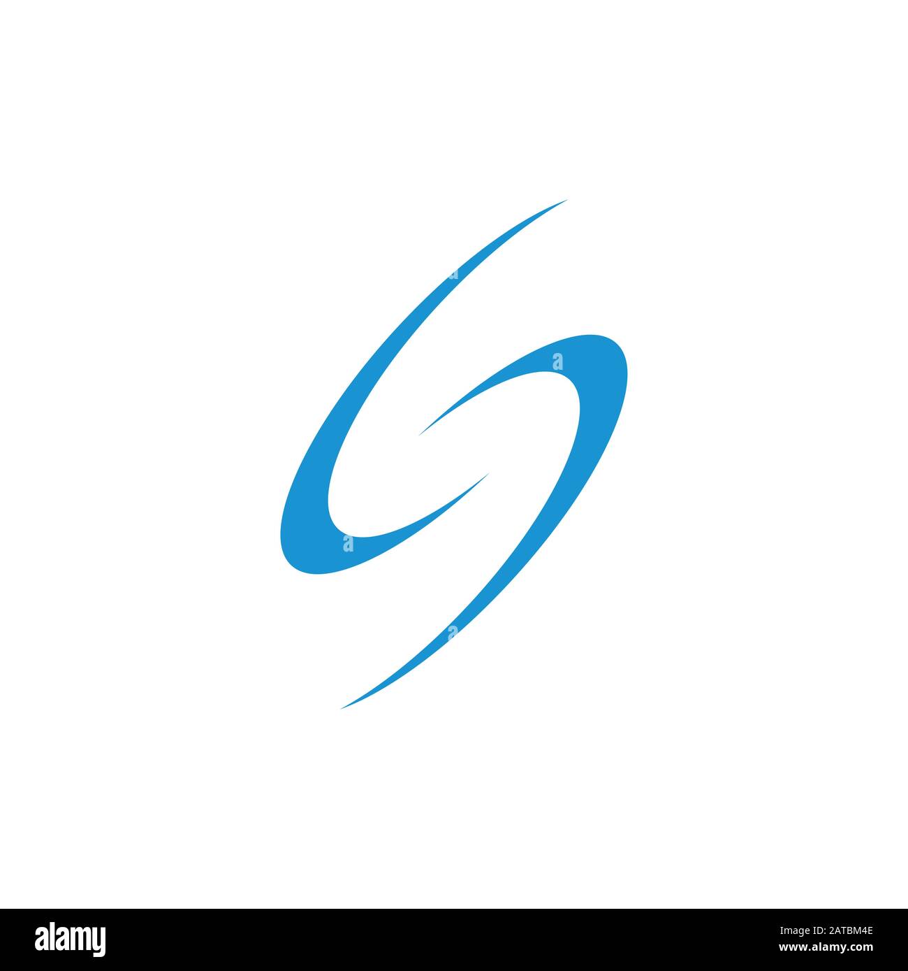 abstract letter s motion circle logo vector Stock Vector Image & Art ...