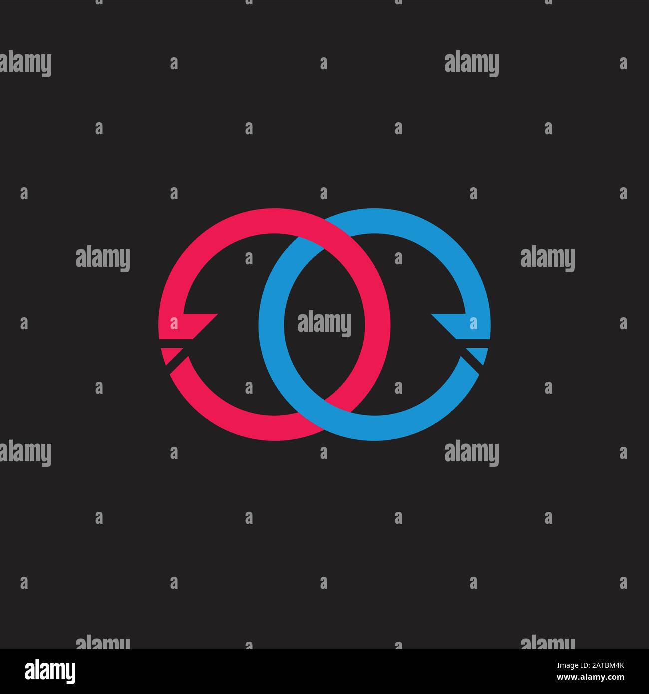 letters ee circle arrow monogram logo vector Stock Vector Image & Art ...