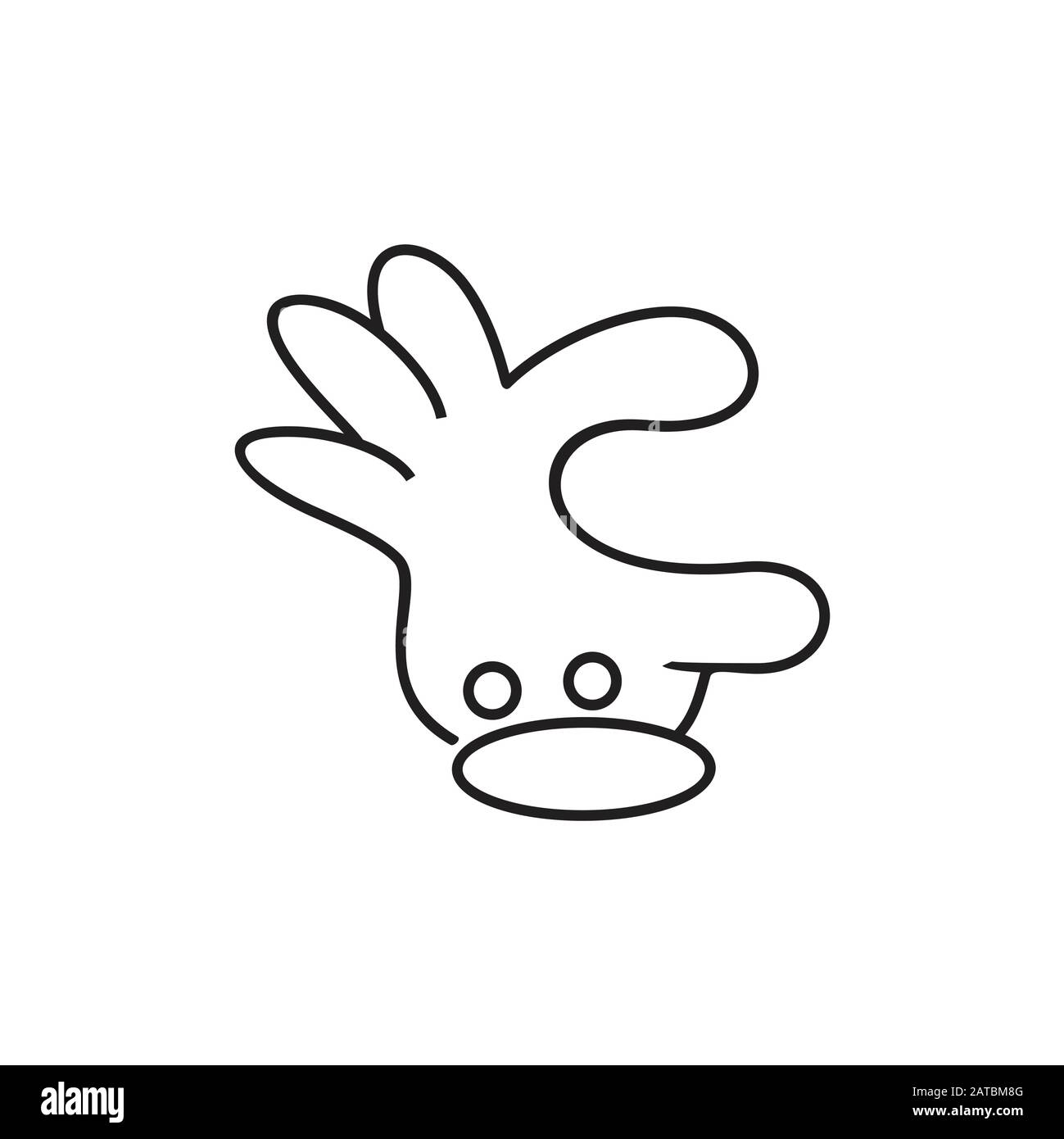 cute hand tiny sign symbol vector Stock Vector Image & Art - Alamy