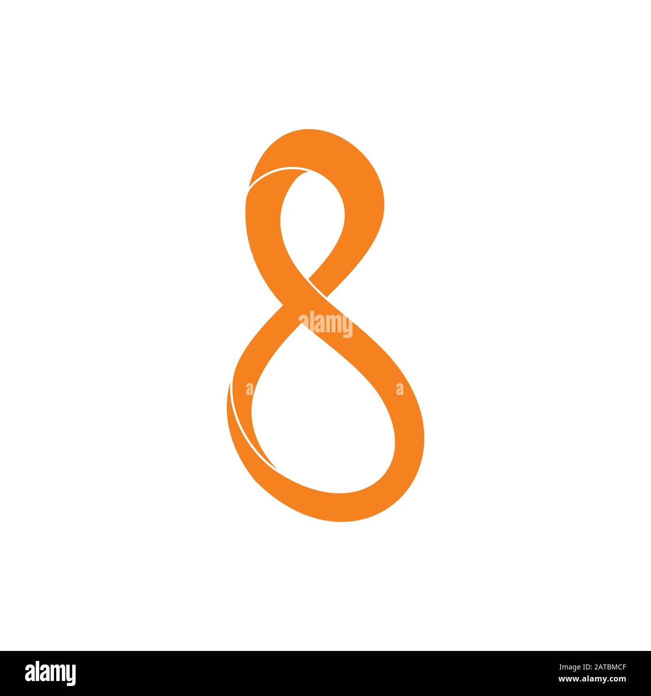 abstract infinity curves 3d motion design logo vector Stock Vector ...