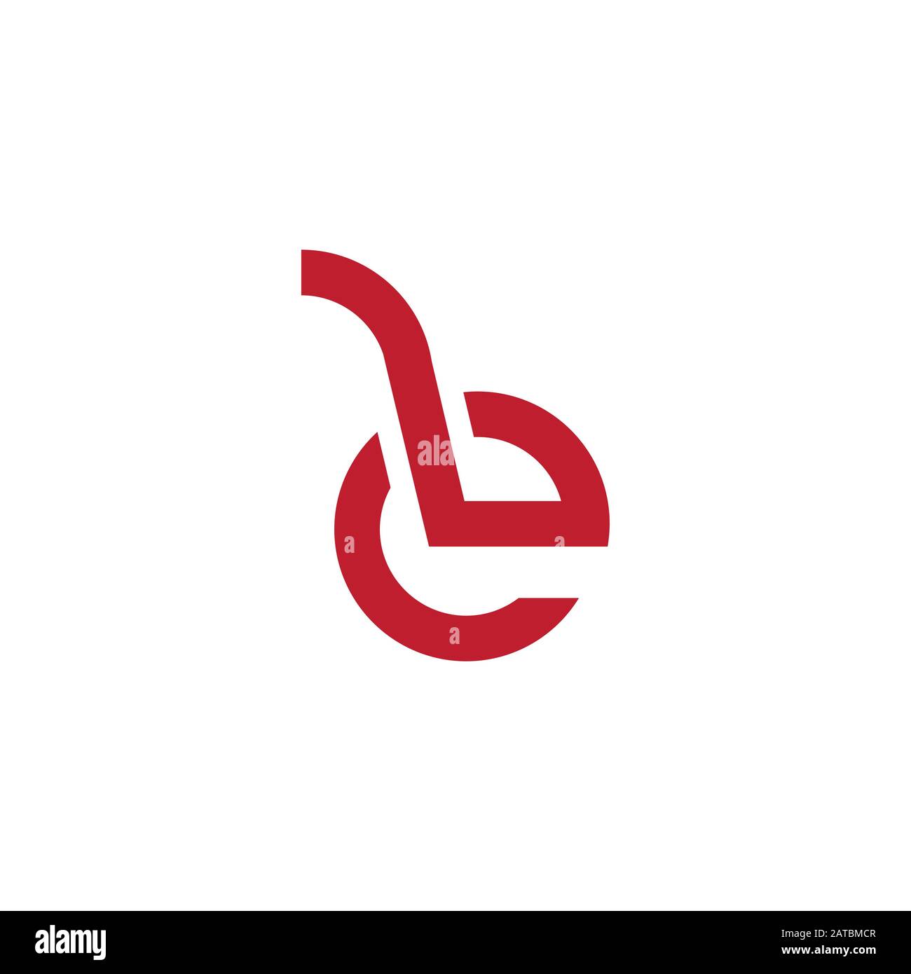 letter be simple geometric line logo vector Stock Vector Image & Art ...
