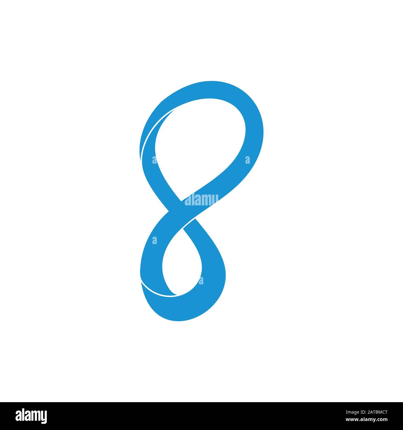 abstract infinity curves 3d motion design logo vector Stock Vector ...