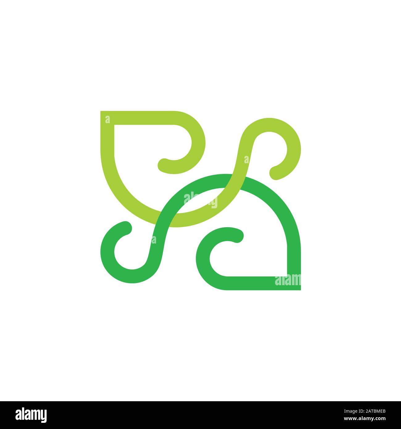 abstract linked curves line loop design logo Stock Vector Image & Art ...