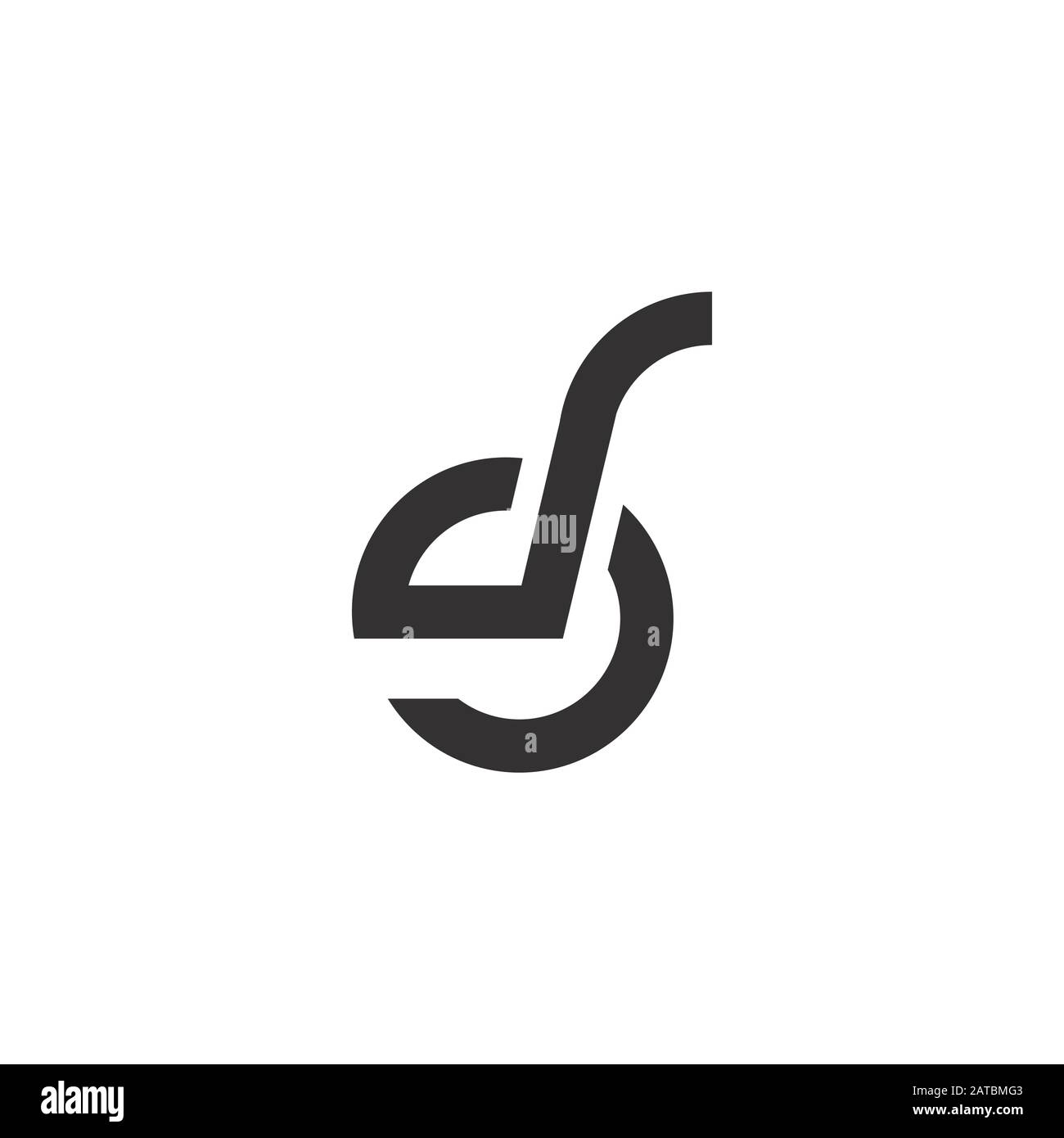 letter de simple geometric line logo vector Stock Vector Image & Art ...