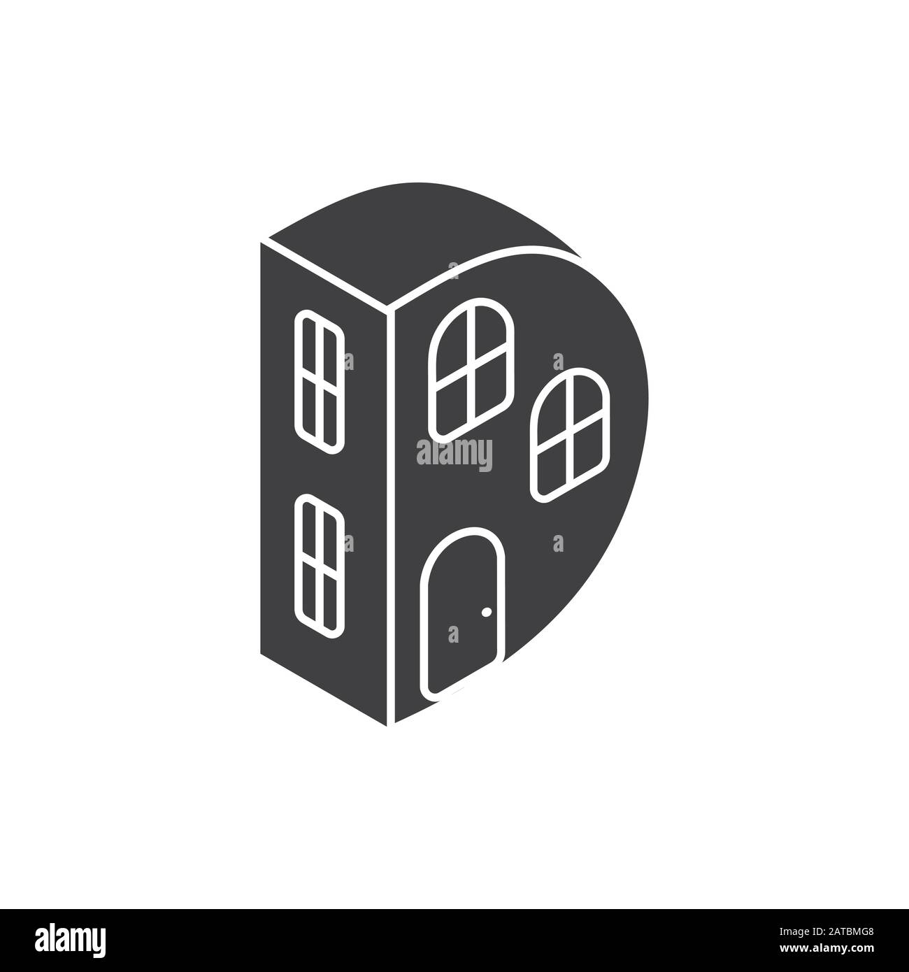 letter d 3d home resident symbol logo vector Stock Vector Image & Art ...