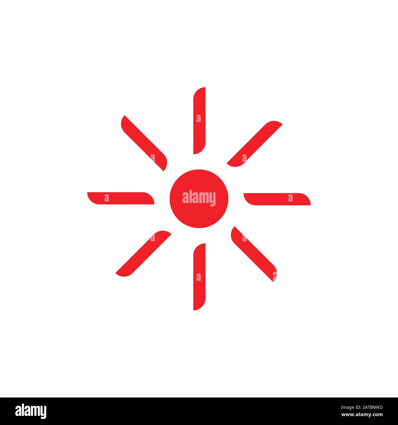 simple geometric sun rays symbol logo vector Stock Vector Image & Art ...