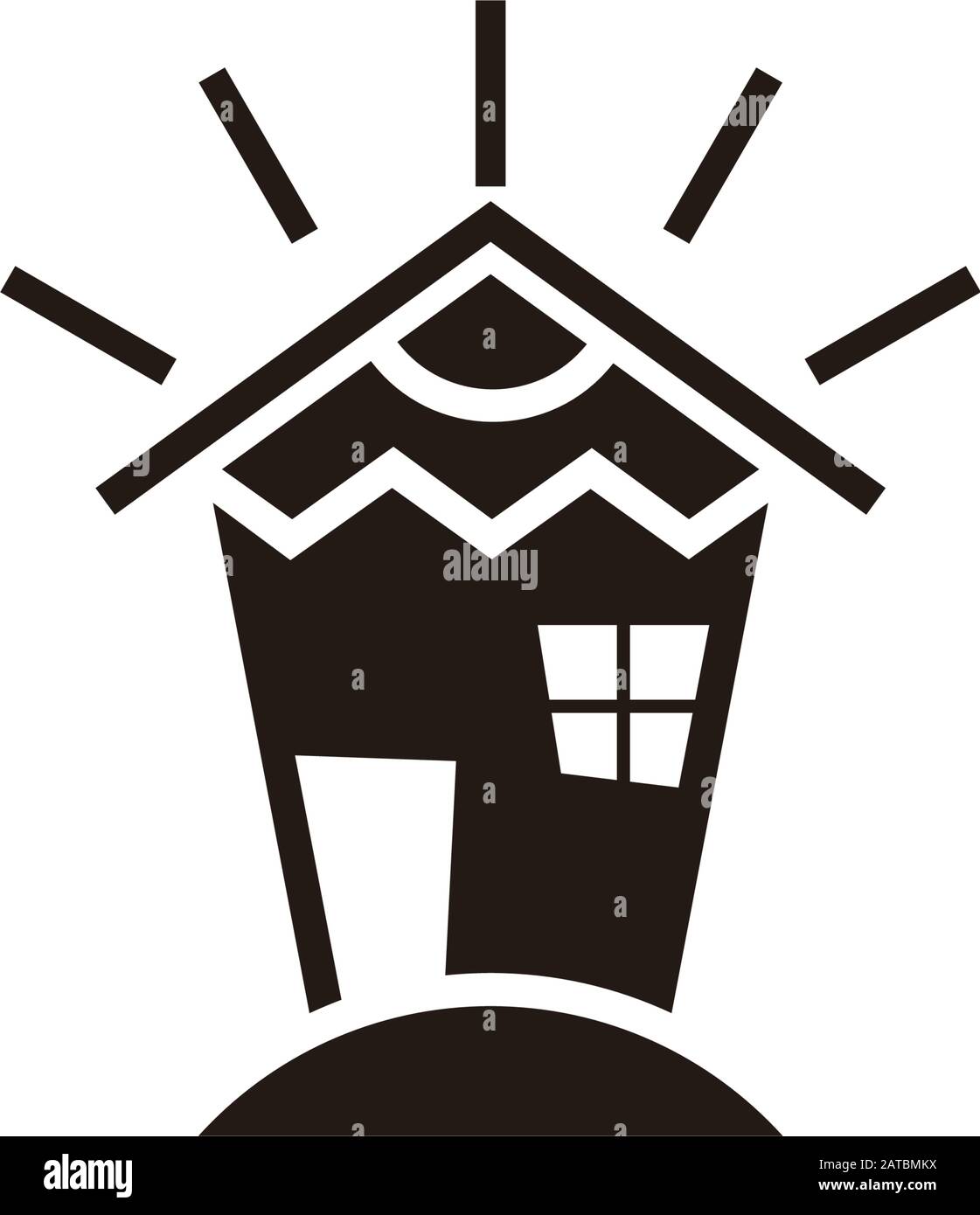 pencil home kids design symbol decoration vector Stock Vector Image ...