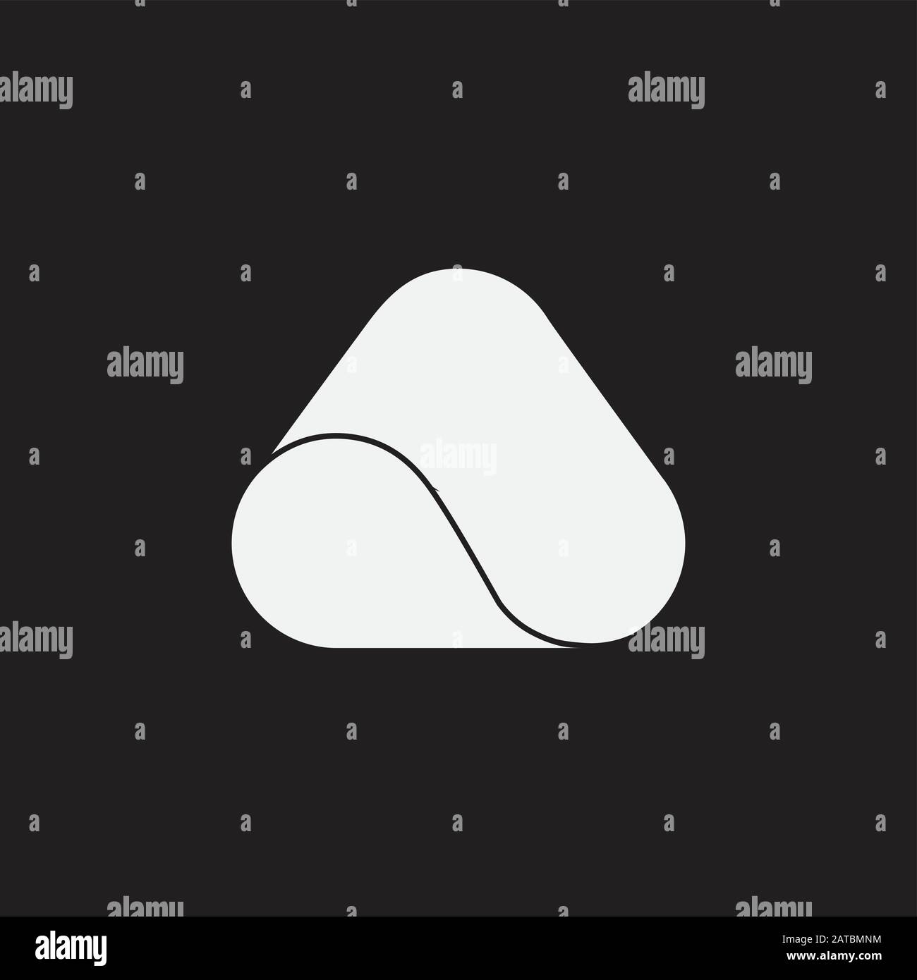 abstract triangle 3d curves logo vector Stock Vector Image & Art - Alamy