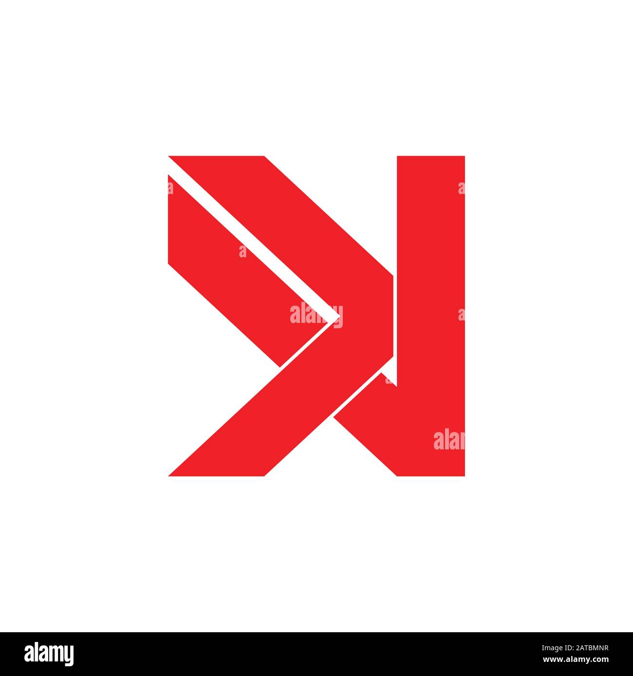 letter v geometric arrow overlapping logo vector Stock Vector Image ...