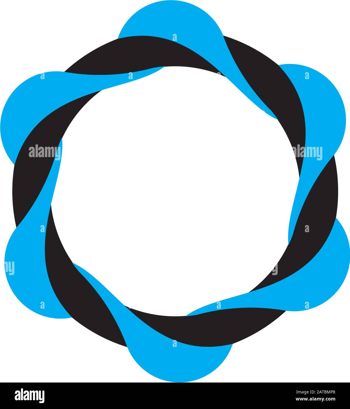 swirl curves object rotation motion symbol logo vector Stock Vector ...