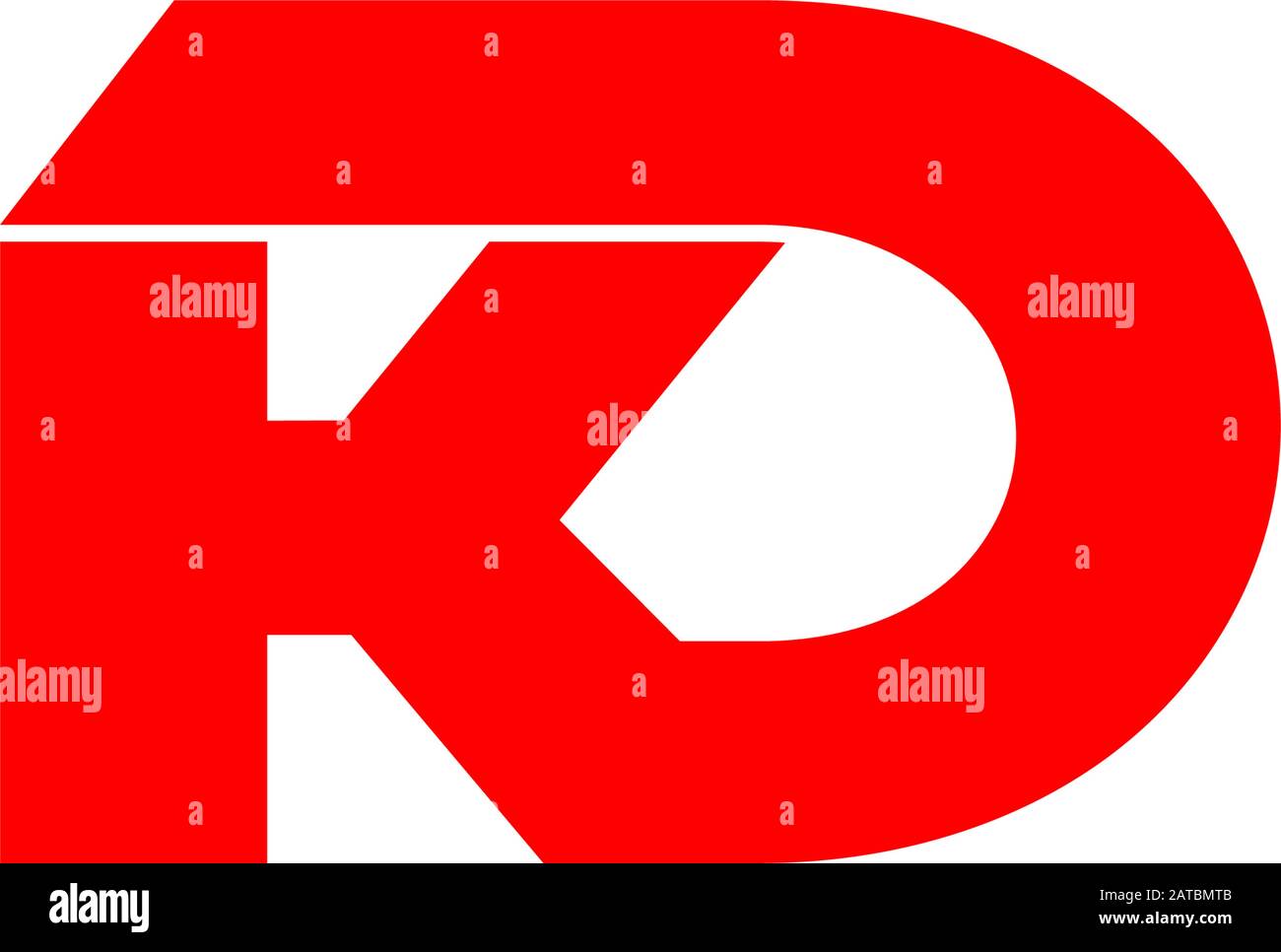 letter kd symbol linked geometric design logo vector Stock Vector Image ...