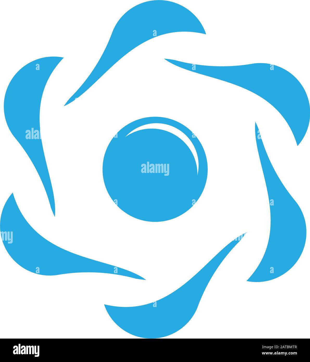 Blue Swirl Design Logo