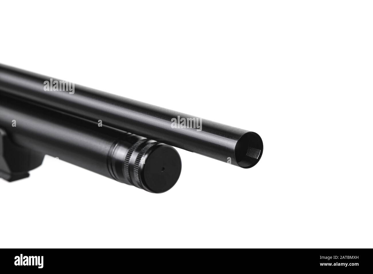 pneumatic rifle isolated on white background Stock Photo - Alamy