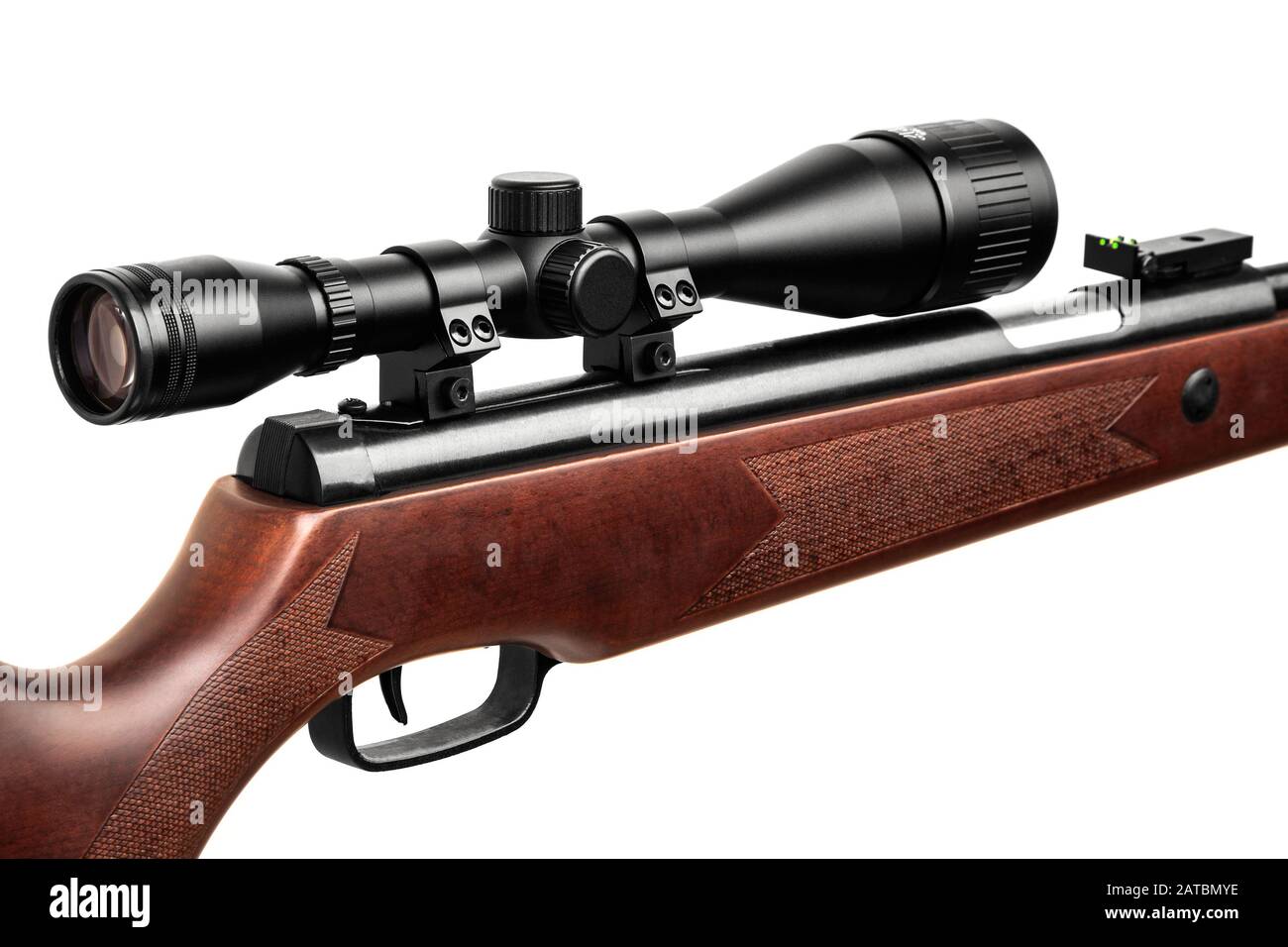 pneumatic rifle isolated on white background Stock Photo - Alamy