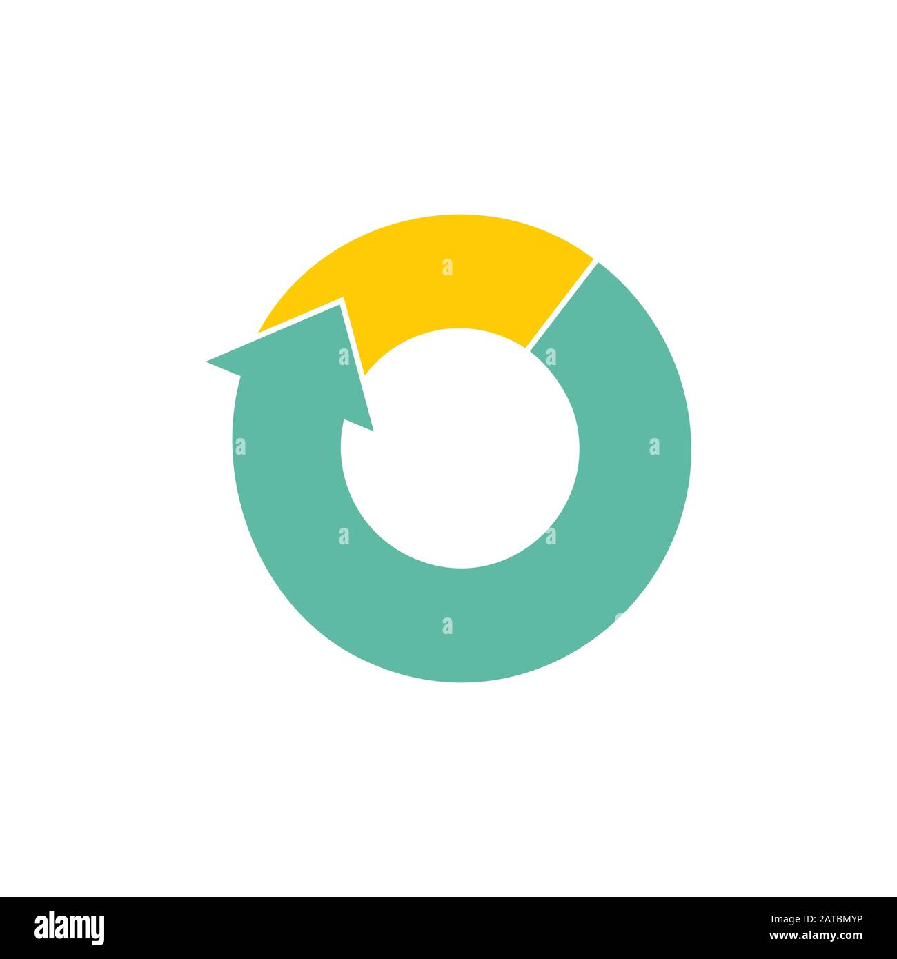 circle rotation geometric arrow motion symbol logo vector Stock Vector ...