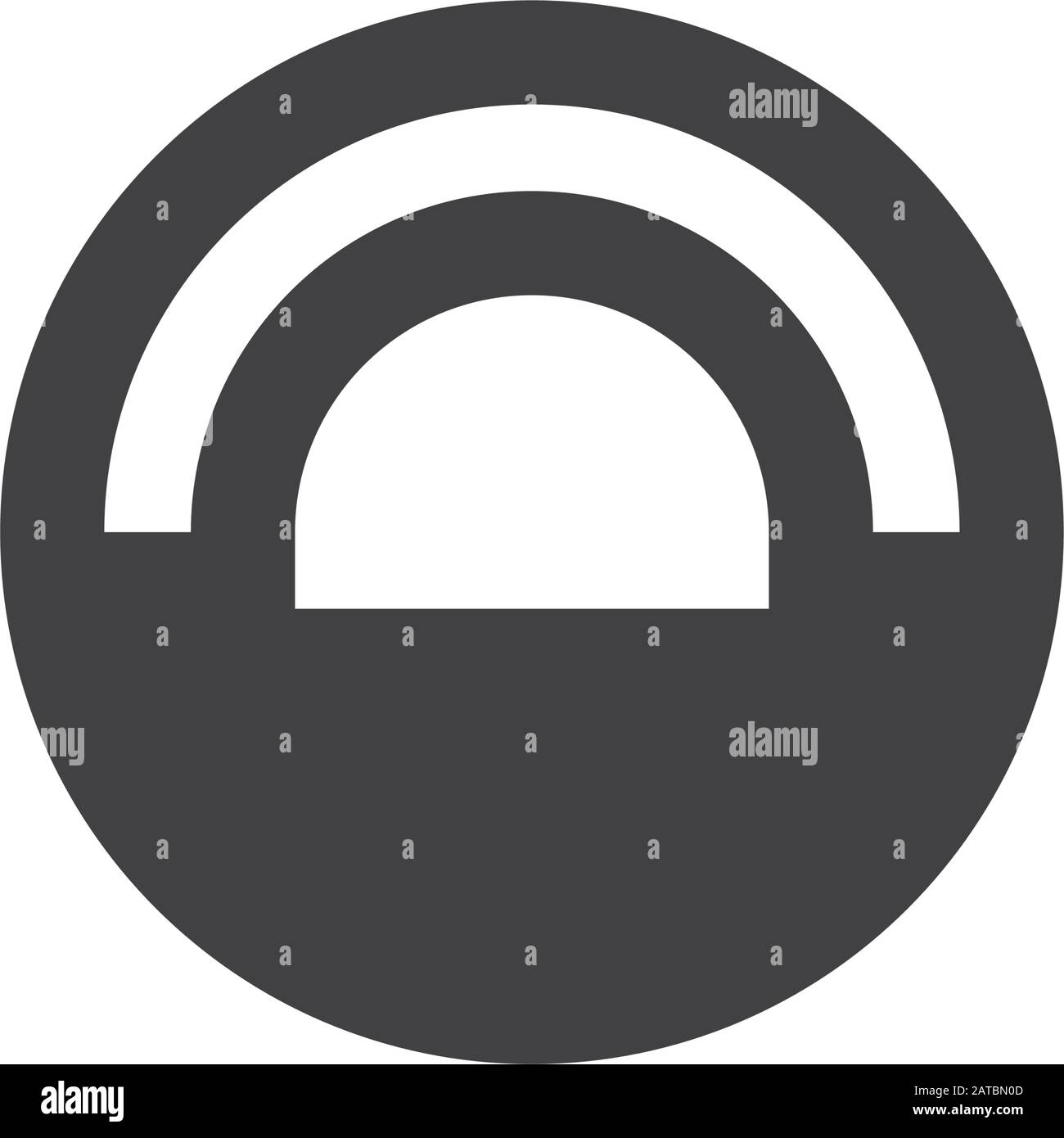 abstract signal circle geometric logo vector Stock Vector Image & Art ...