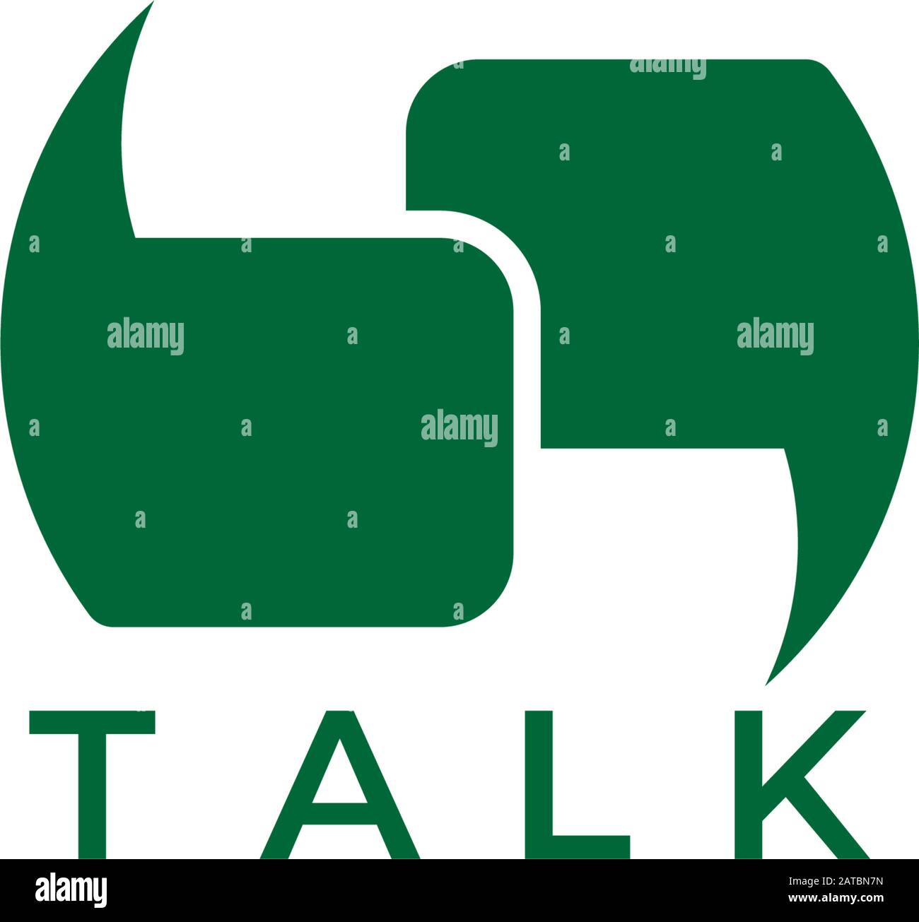 letter bq linked geometric bubble talk symbol logo vector Stock Vector ...