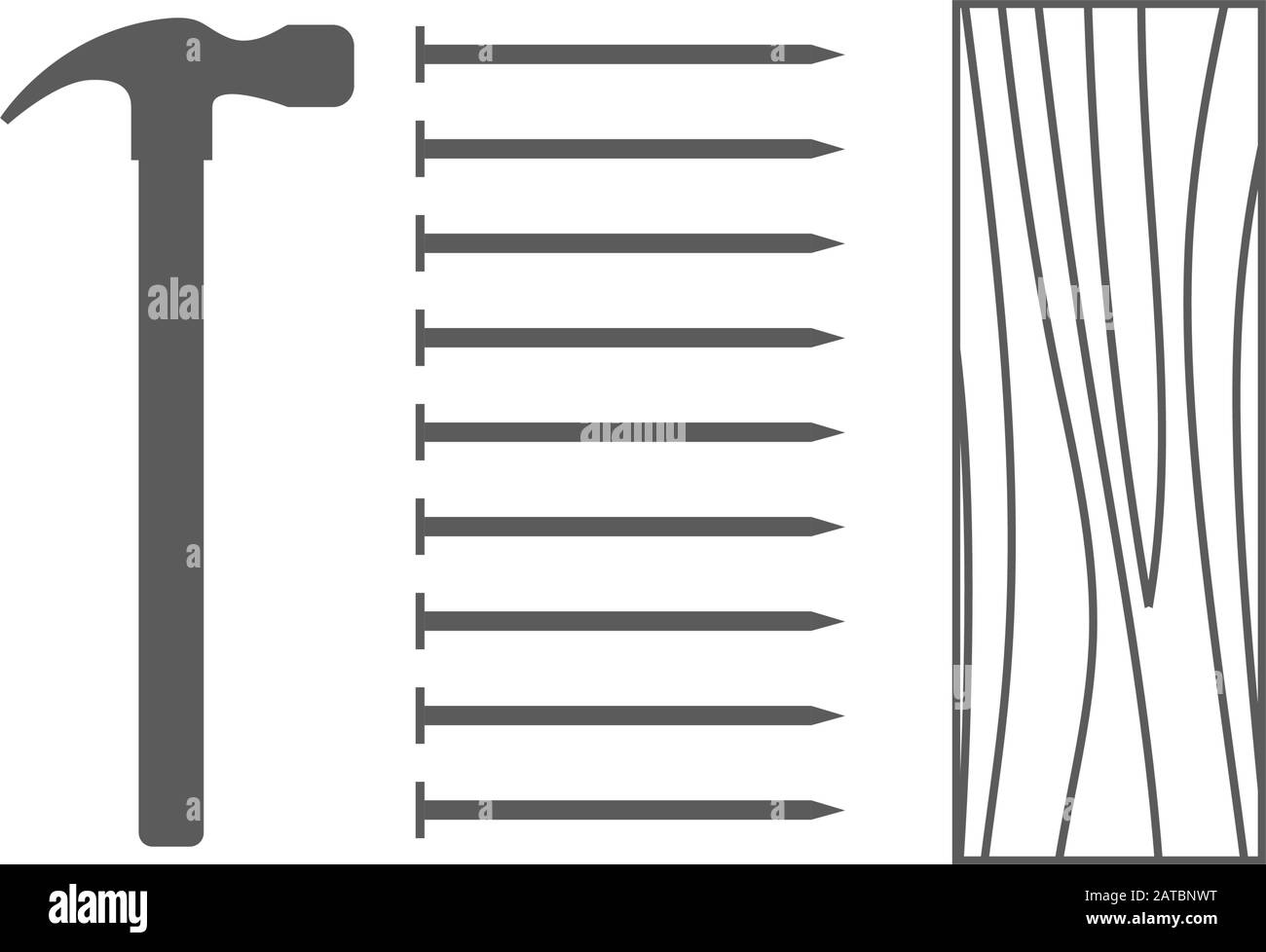 Vector carpentry icon set. Woodwork, joinery, carpentry logo or icon ...