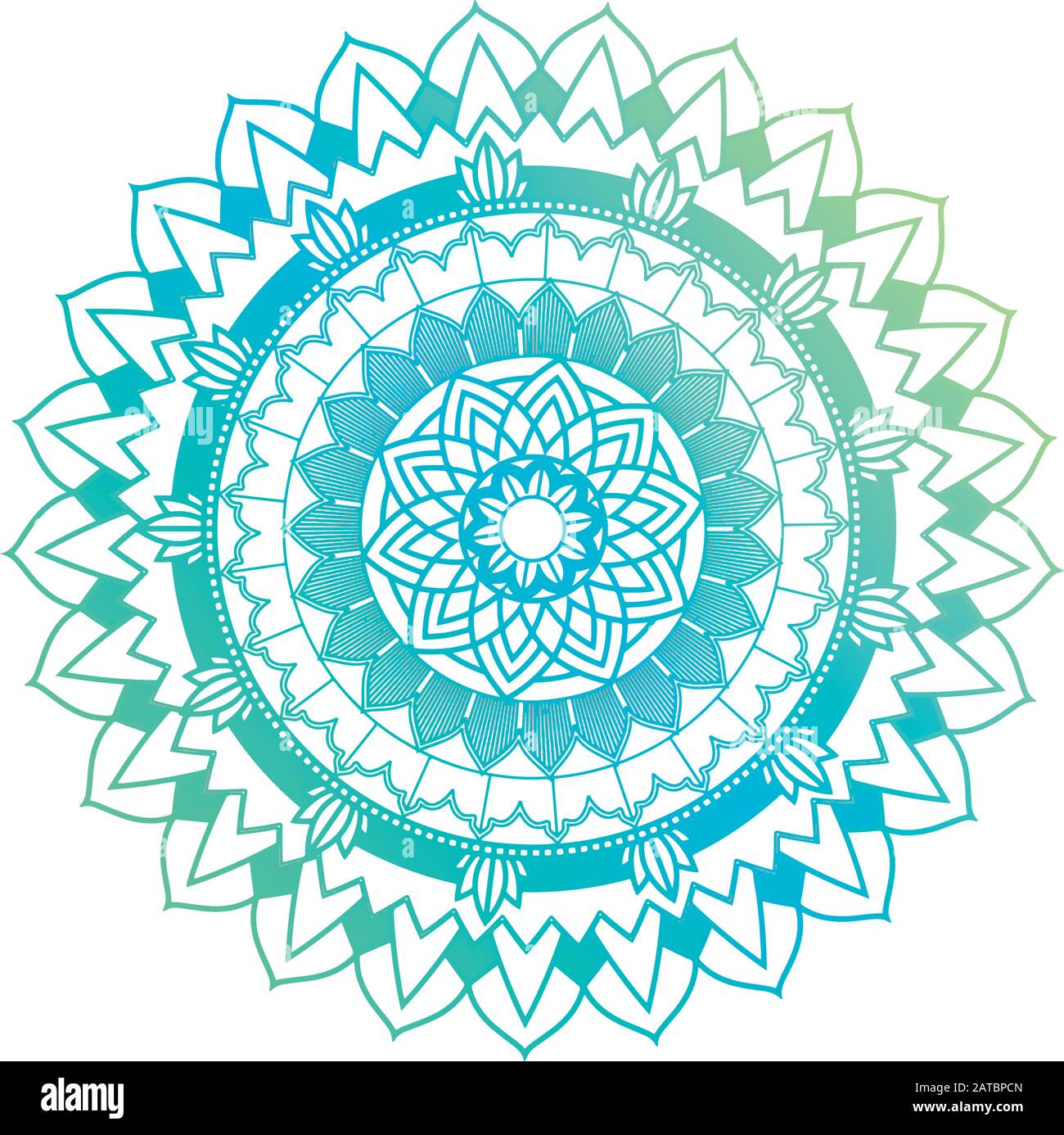 Mandala patterns on white background illustration Stock Vector Image ...