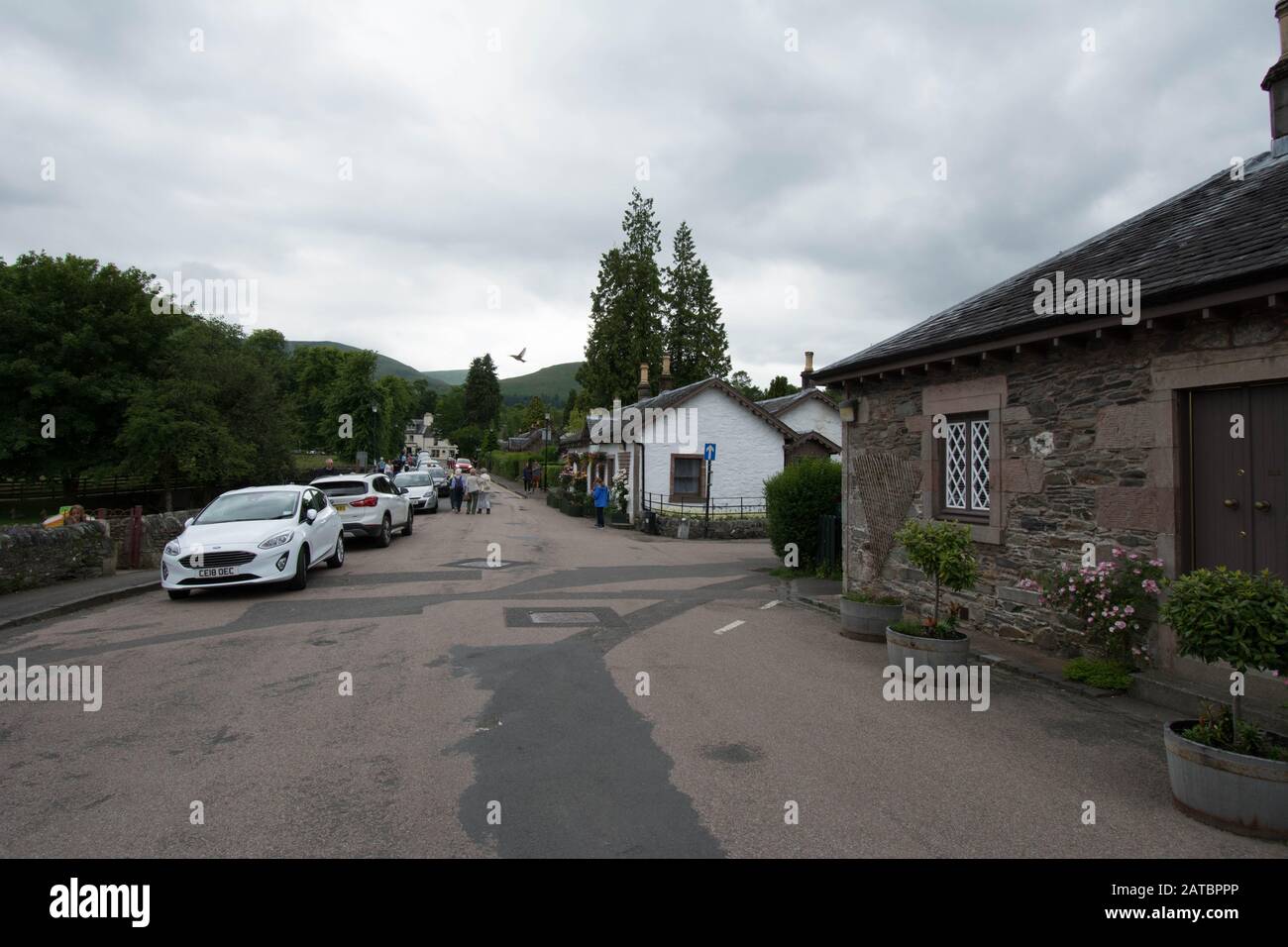 Street and house Luss Scotland Stock Photo - Alamy