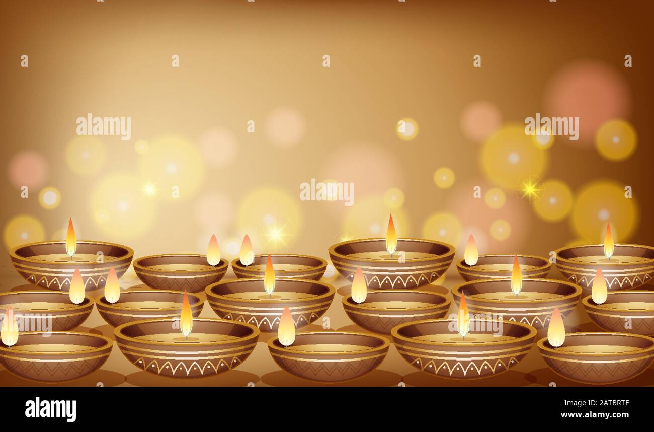 Background theme with candle lights illustration Stock Vector Image ...
