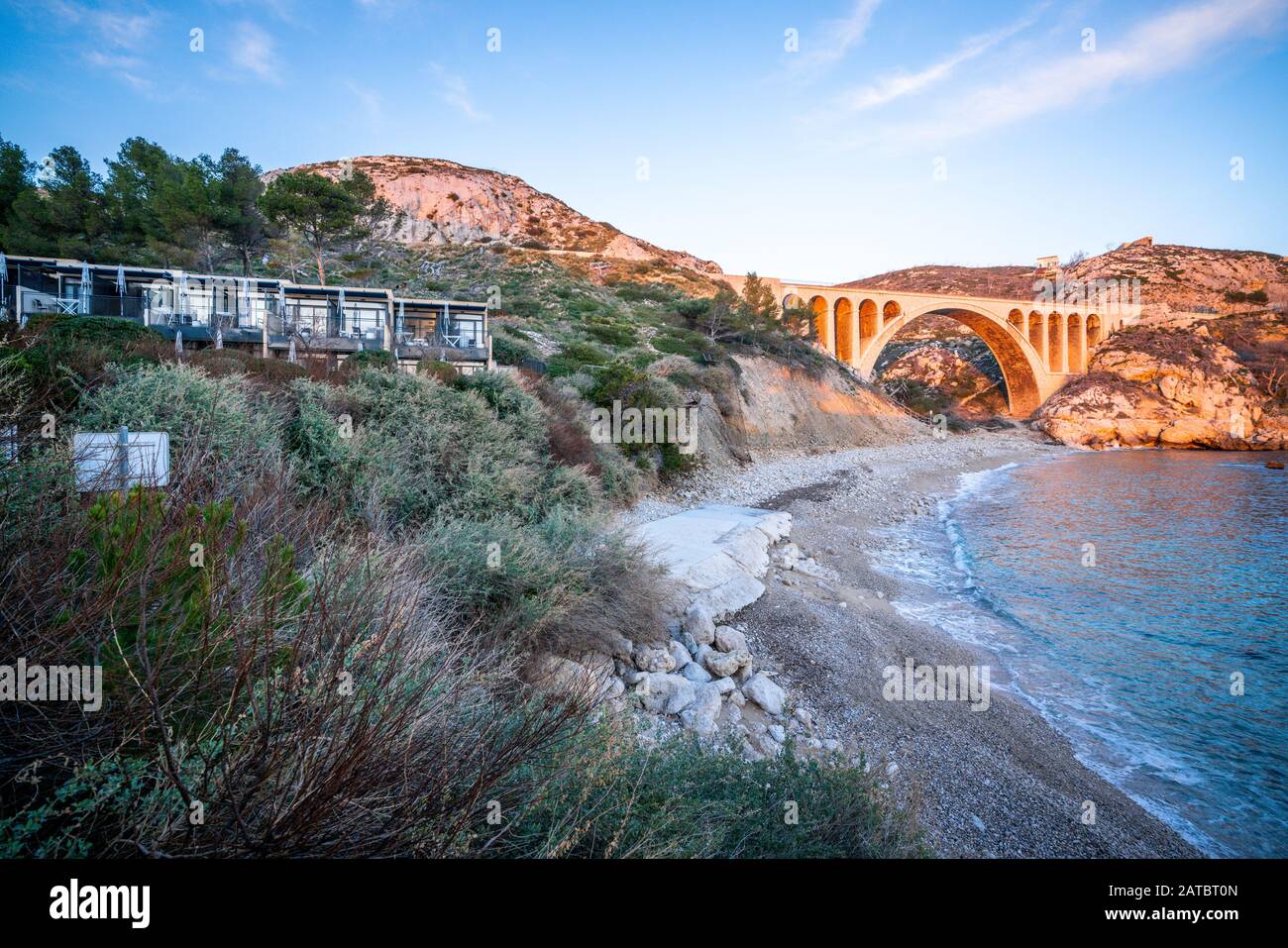 Empty beach south of france hi-res stock photography and images - Alamy