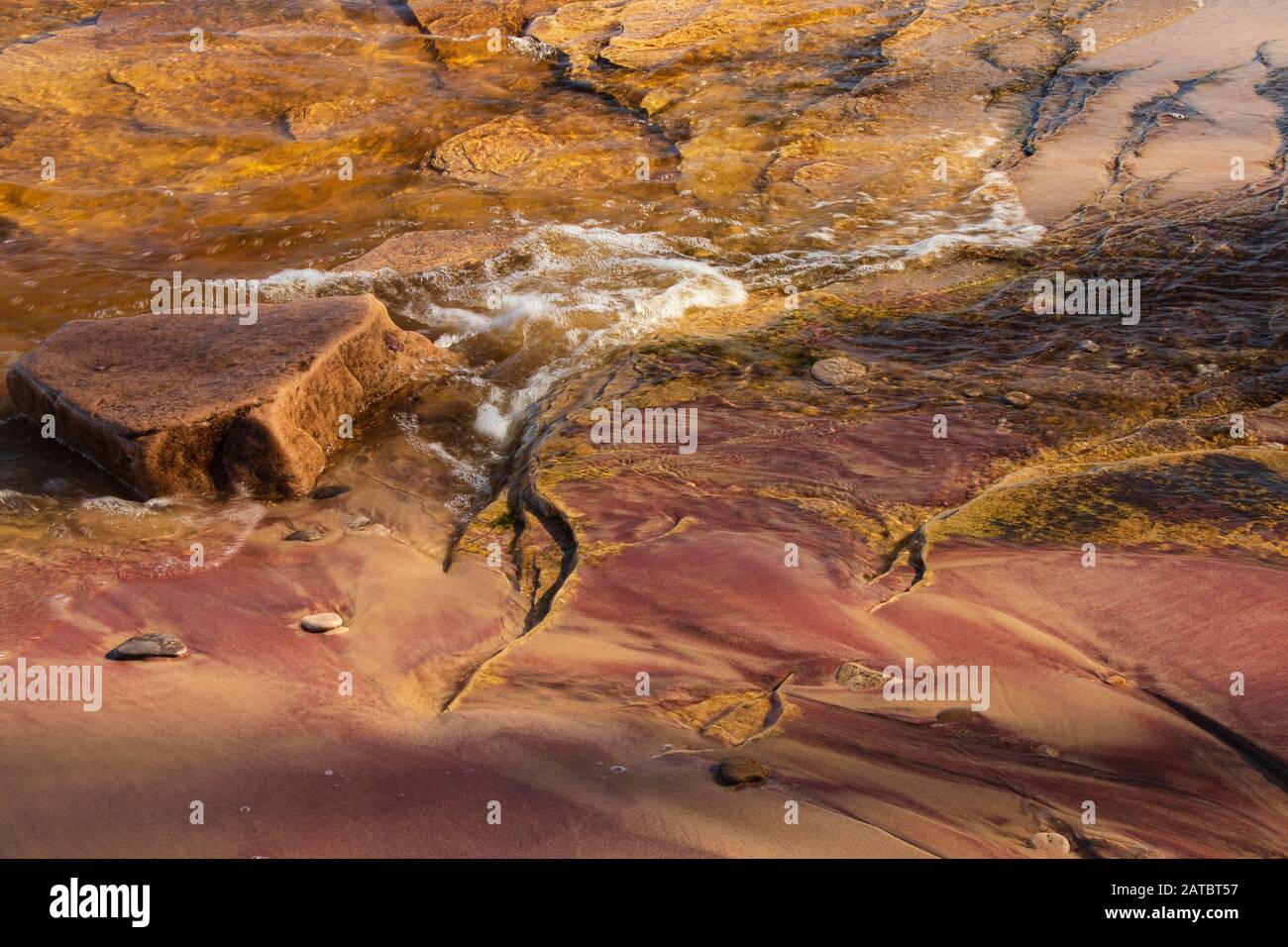 Iron Stained Sand at Mosquito Beach in Pictured Rocks National ...