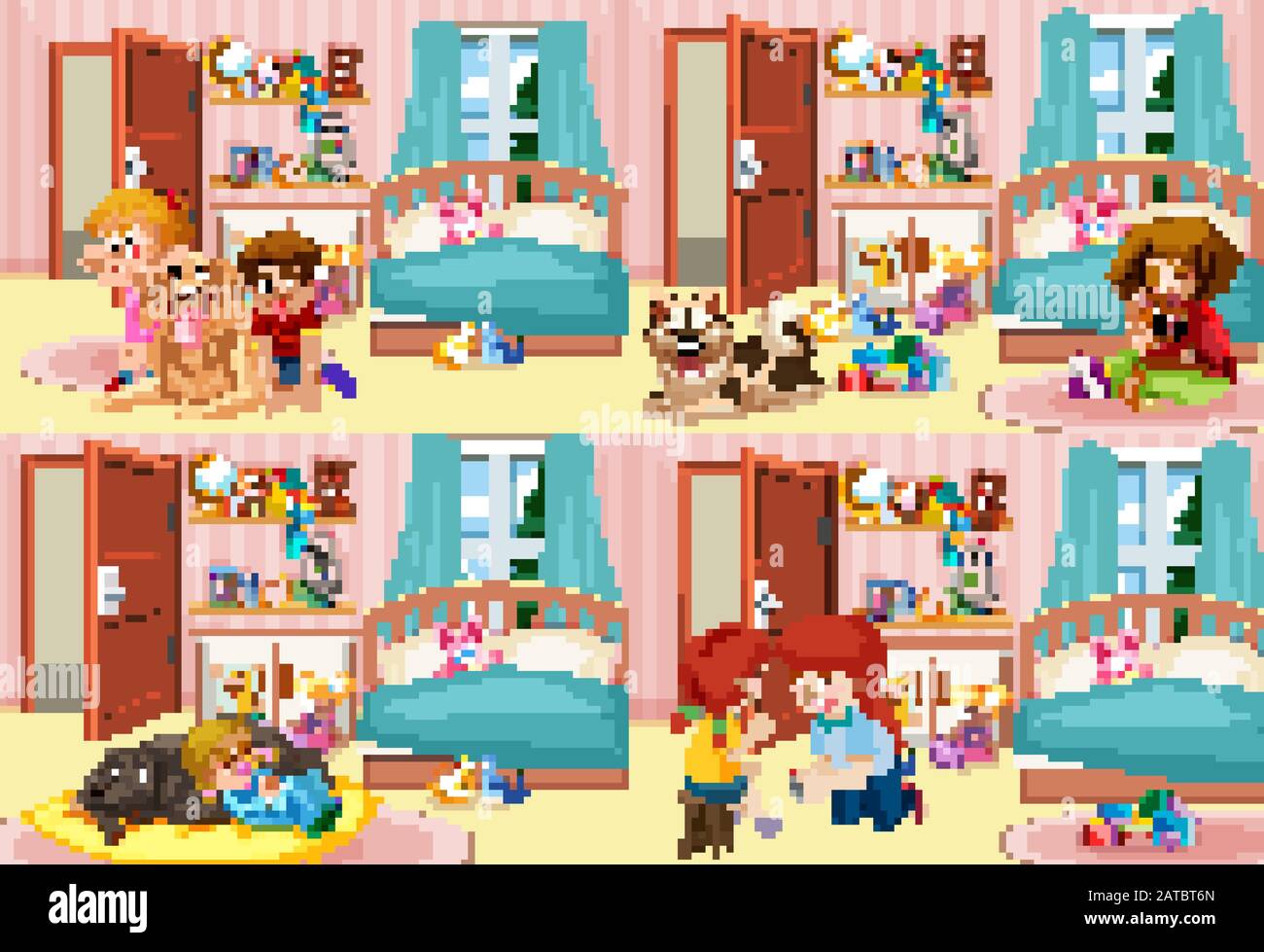 Four small scenes hi-res stock photography and images - Alamy