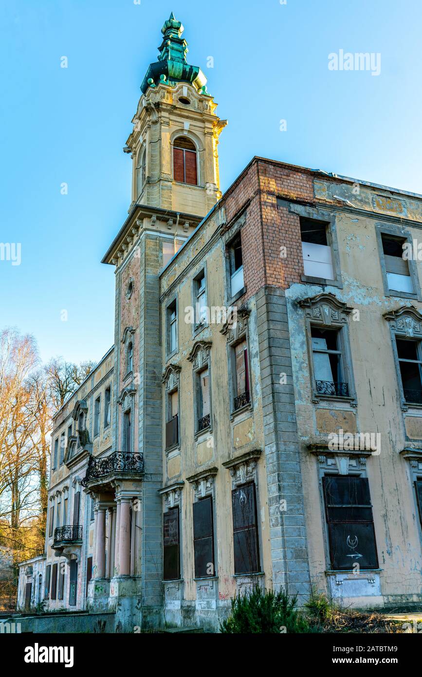 Wandlitz, Brandenburg, Germany - february 16, 20019: the ruins of ...