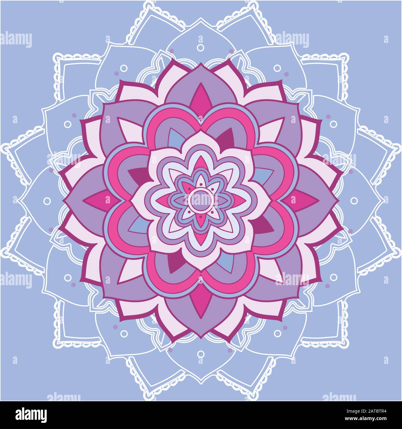 Mandala patterns on purple background illustration Stock Vector Image ...