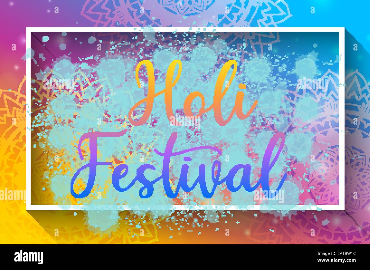 Happy Holi festival poster design with colorful background illustration ...