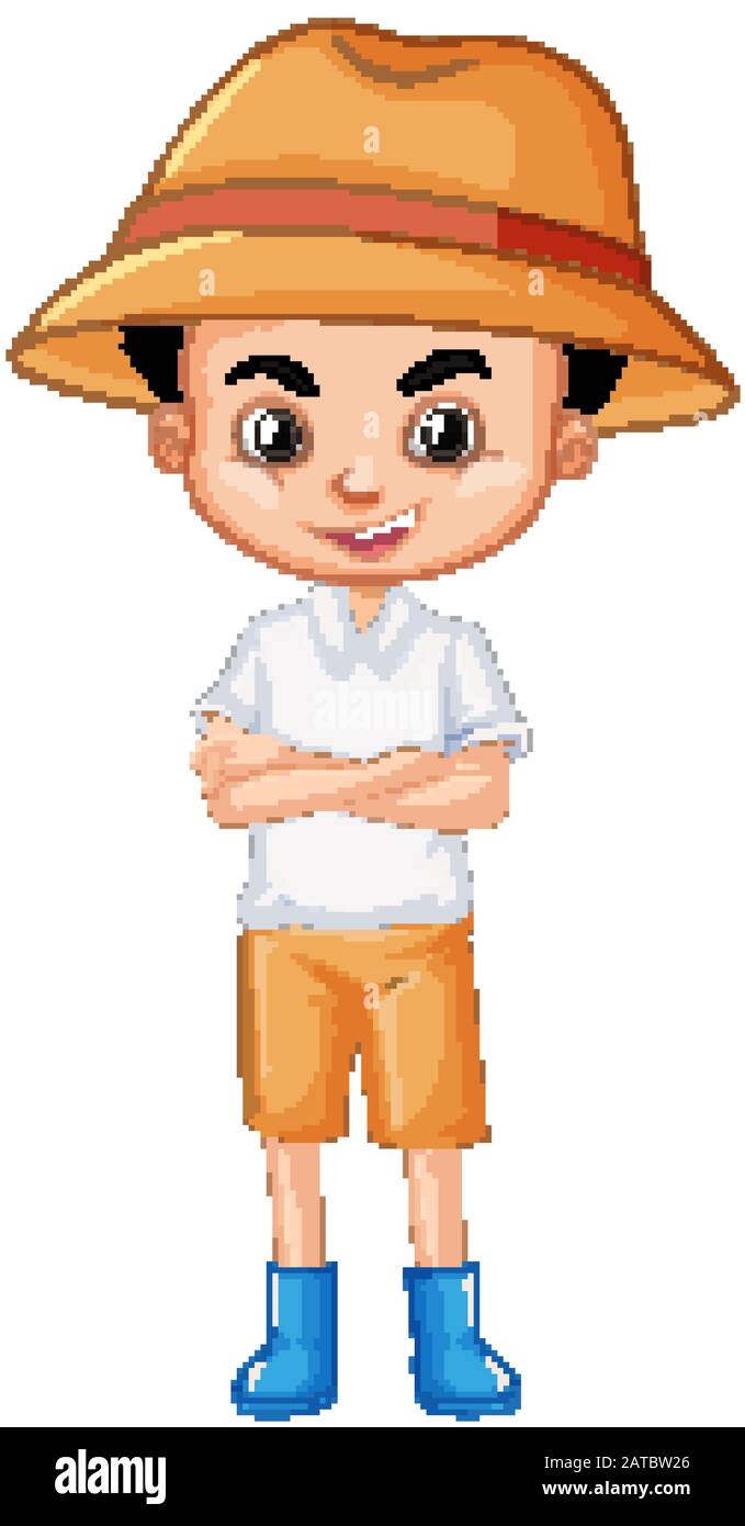 Boy wearing boots hi-res stock photography and images - Alamy