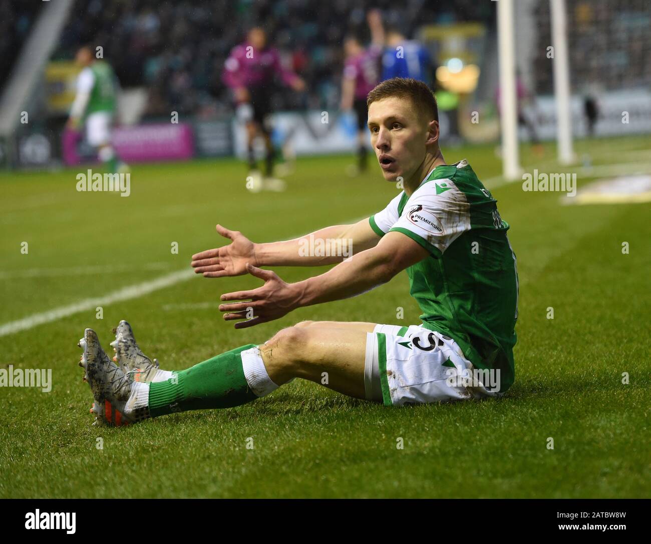 Easter Road, Stadium .Edinburgh.Scotland.UK.1st Feb 20. Hibernian 2 vs ...