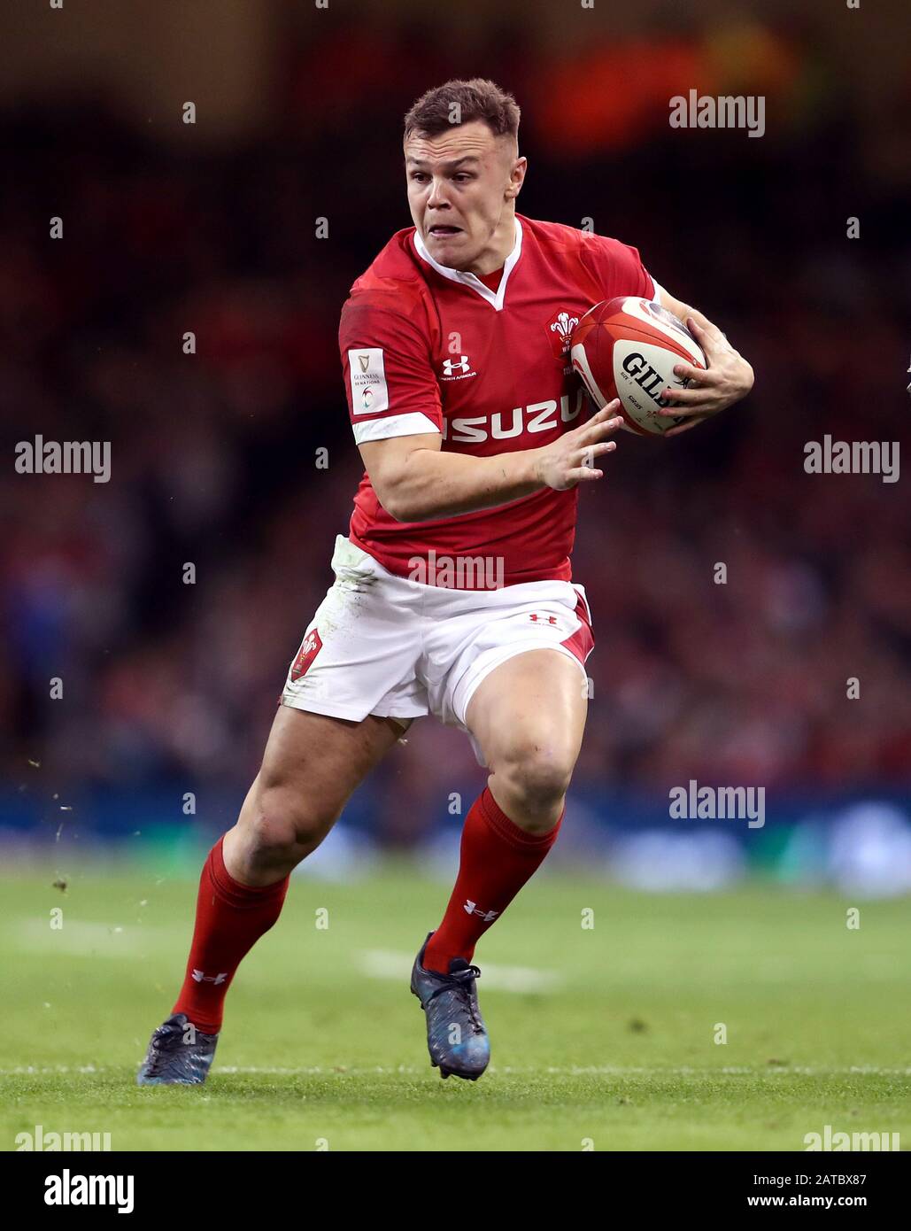 Wales Jarrod Evans during the Guinness Six Nations match at the Principality Stadium, Cardiff ...
