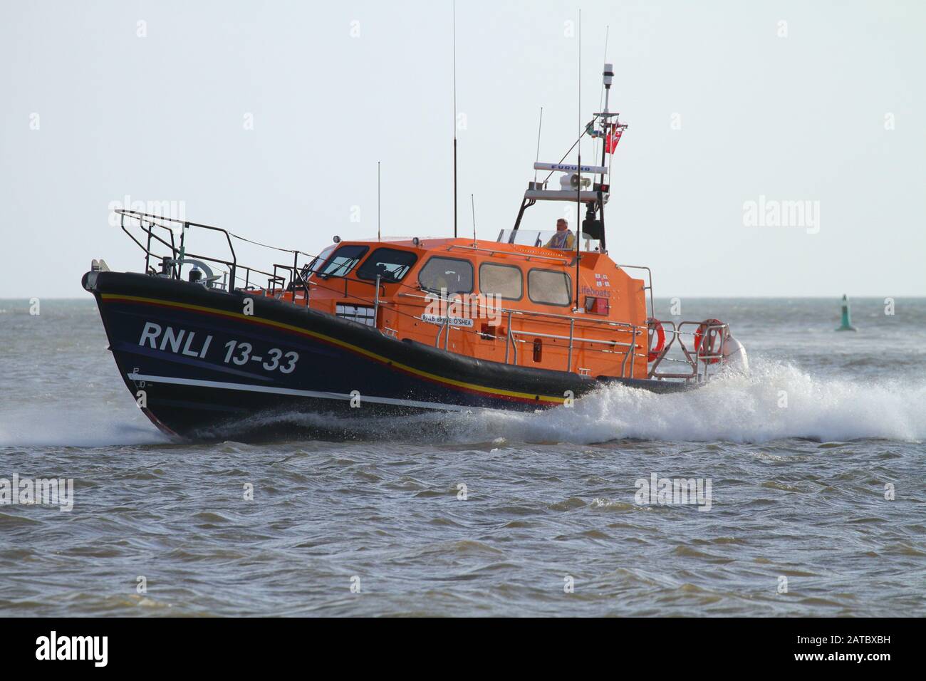 RNLI Exmouth lifeboat Bridie O'Shea, on excerise at Exmouth, Devon ...