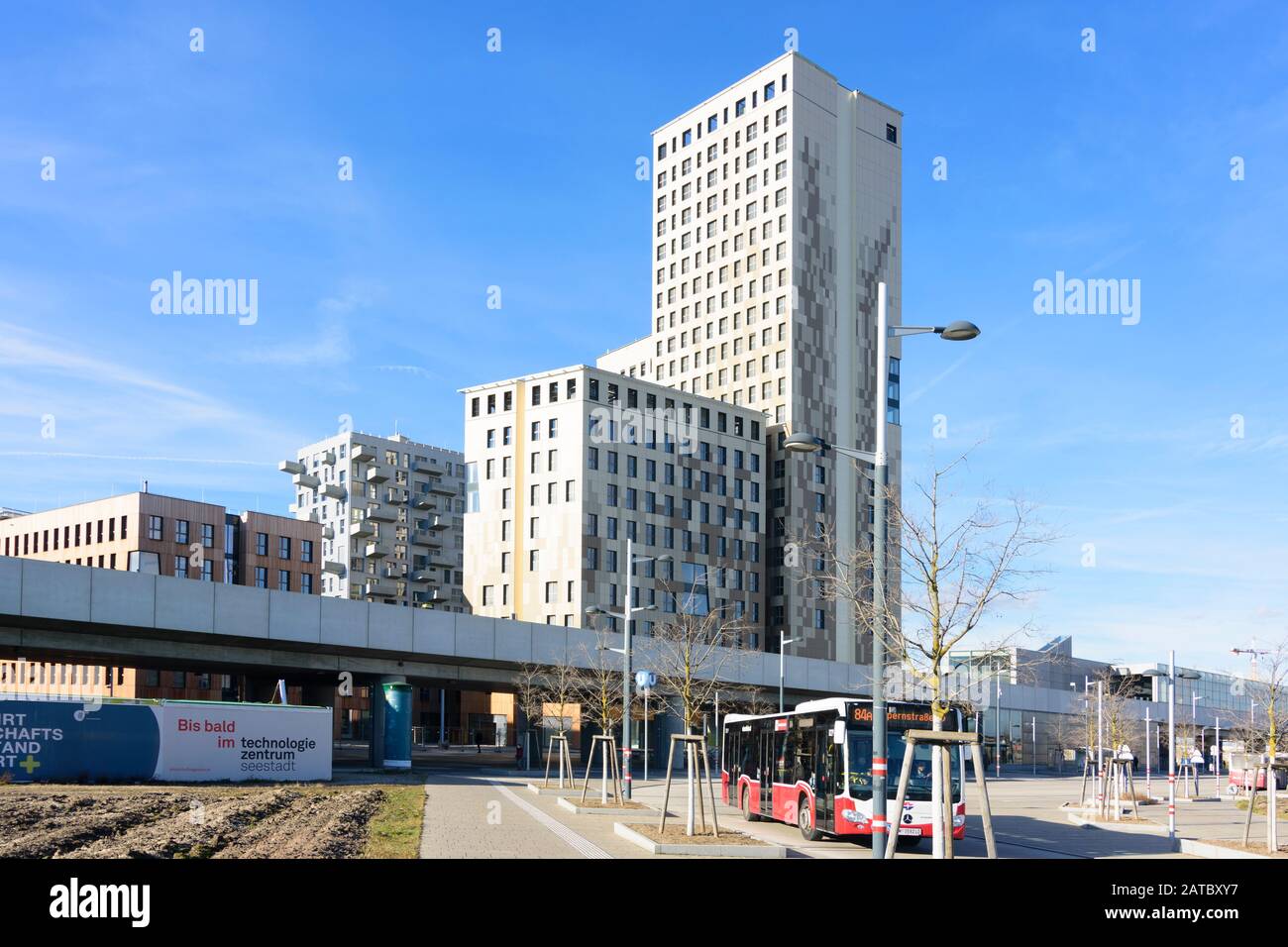 Wien, Vienna: 84 m high wooden skyscraper HoHo Holzhochhaus, tallest ...