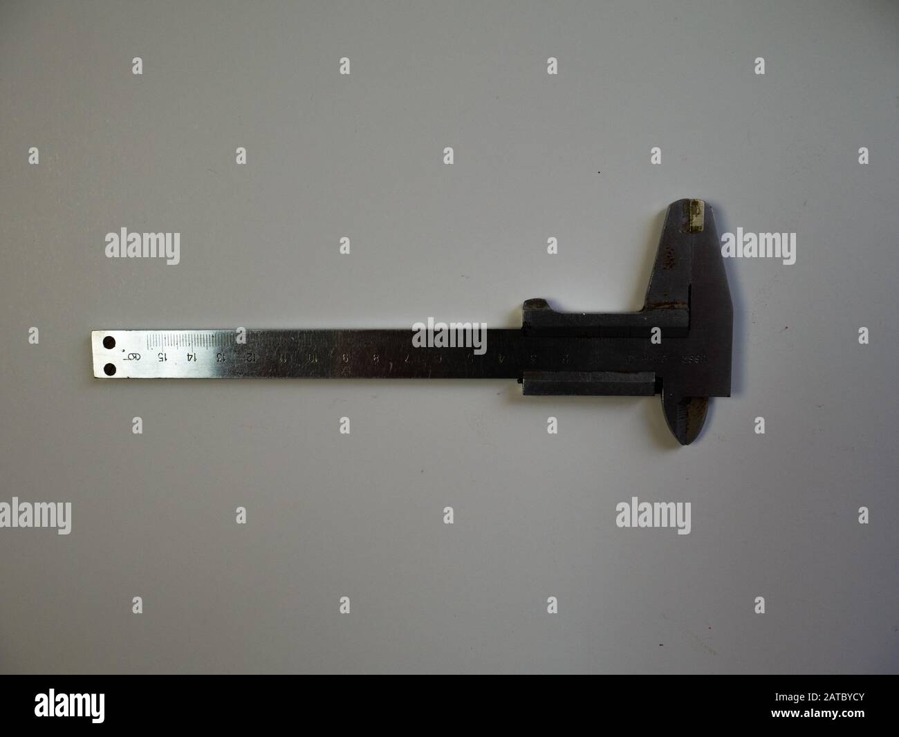 Isolated on a white background calipers Stock Photo - Alamy