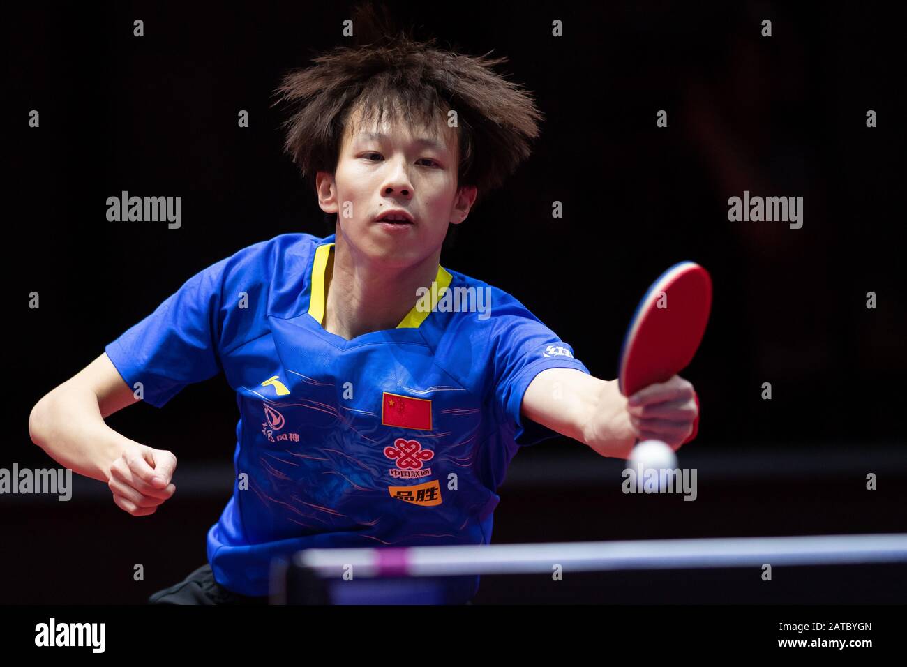 Magdeburg, Germany. 01st Feb, 2020. Table tennis: German Open, men's ...