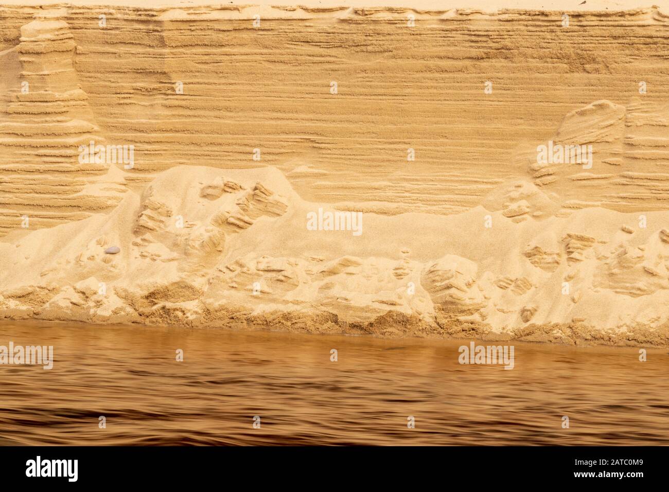 Wave Eroded Sand at Miners Beach in Pictured Rocks National Lakeshore ...