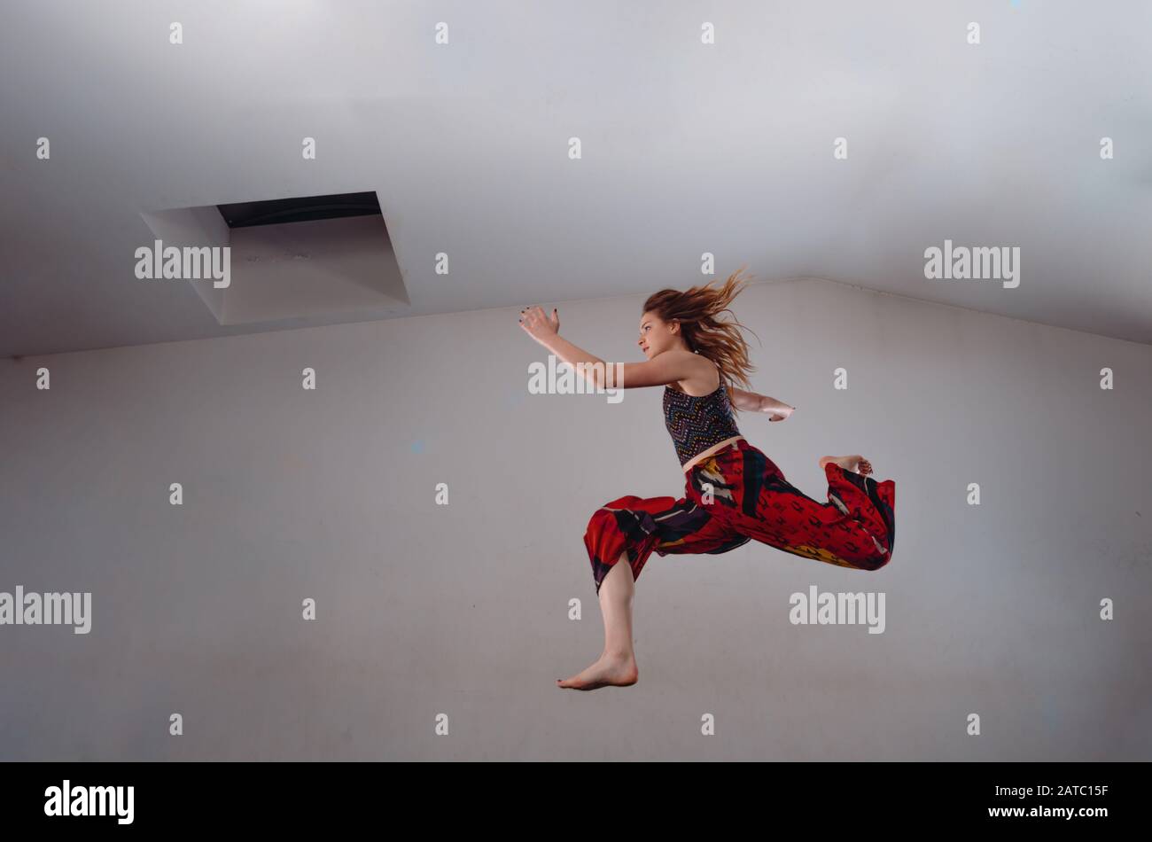 Woman performer practicing dancing in hi-res stock photography and ...